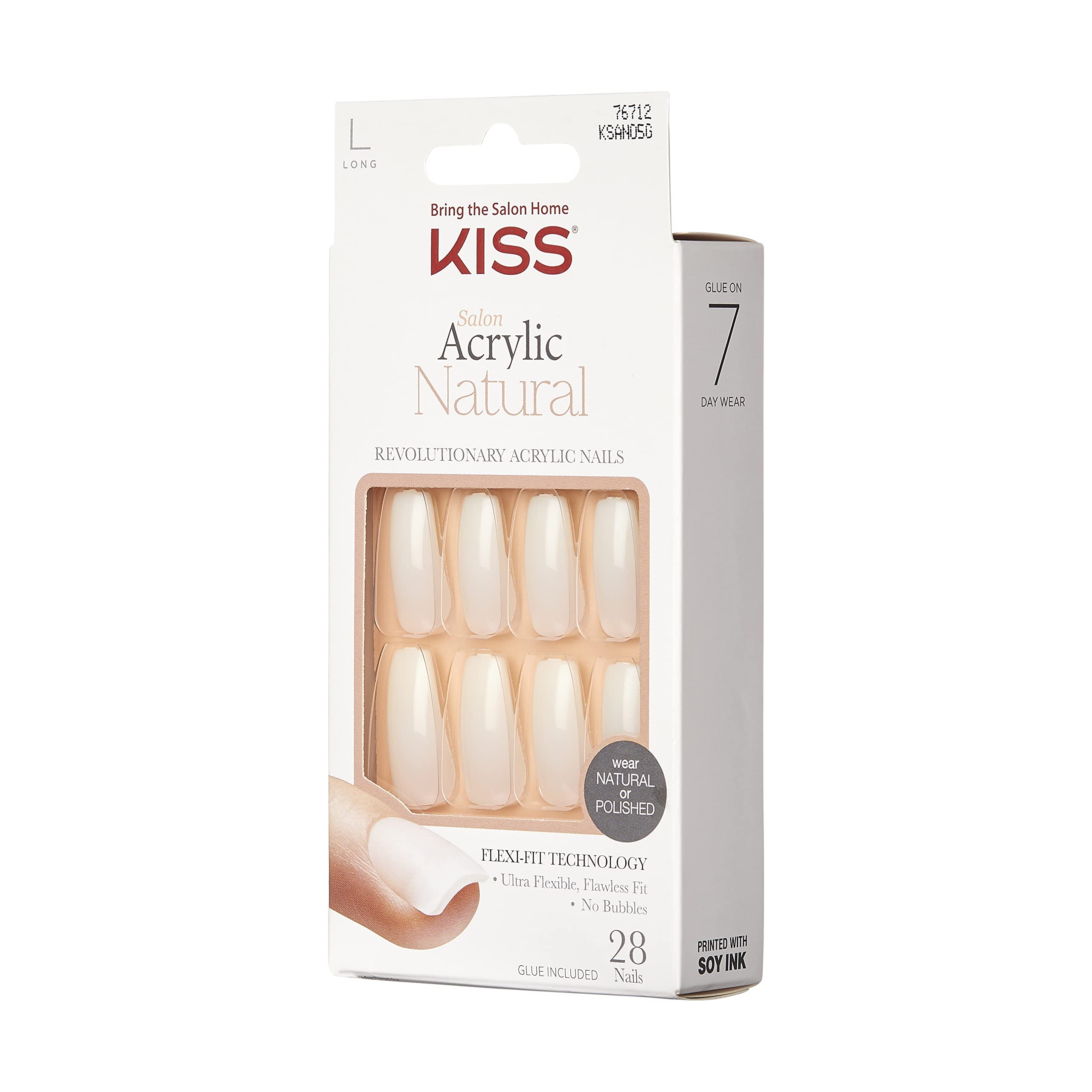 Snapklik.com : KISS Salon Acrylic Natural Nails KSAN