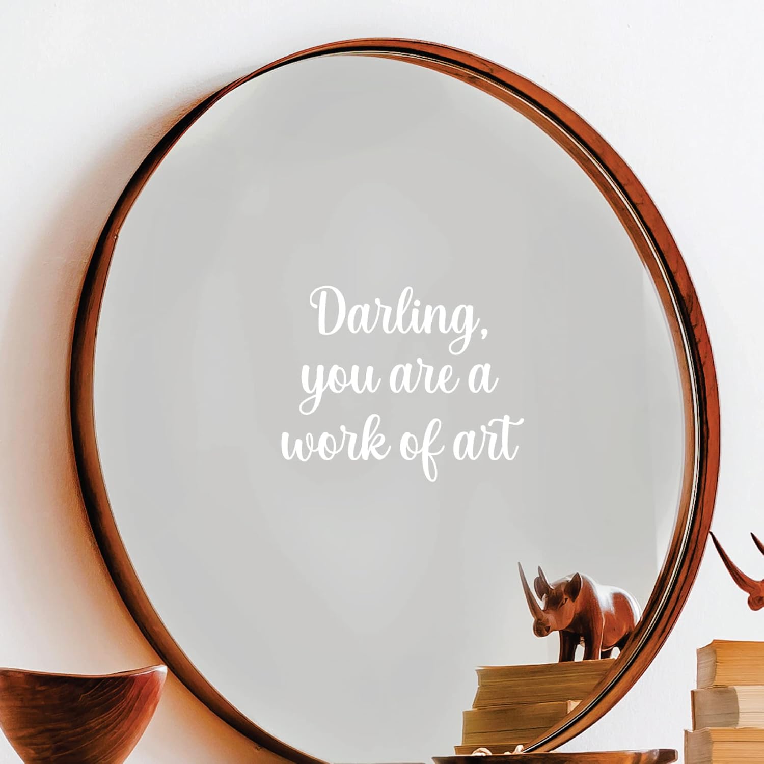 Amazon.com: White Motivational Mirror Decals - Set of 4 Inspiring ...