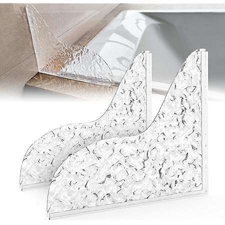 Amazon.com: Mofason Silicone Shower Splash Guard, Clear Bathtub Corner ...
