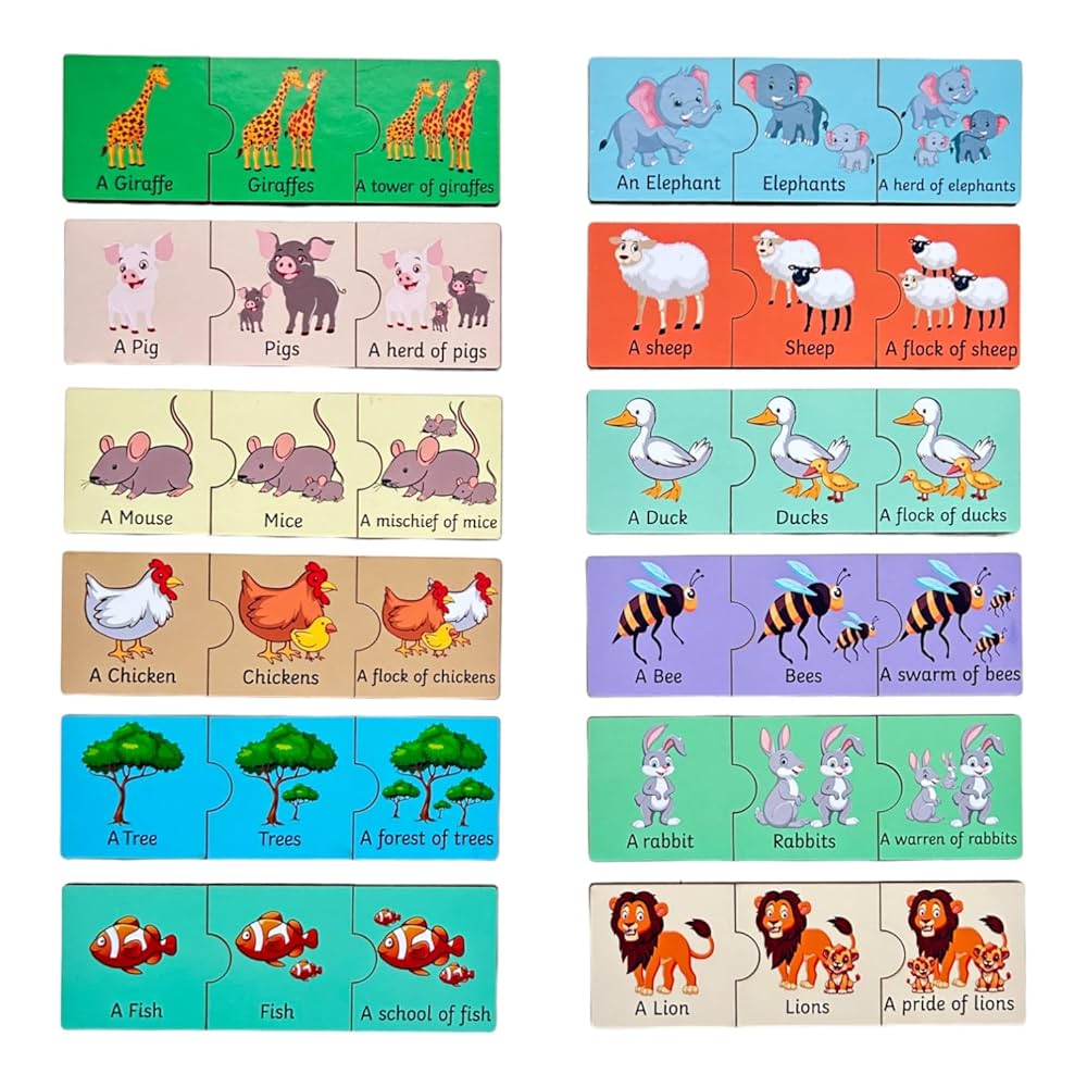 Singular And Plural Animals