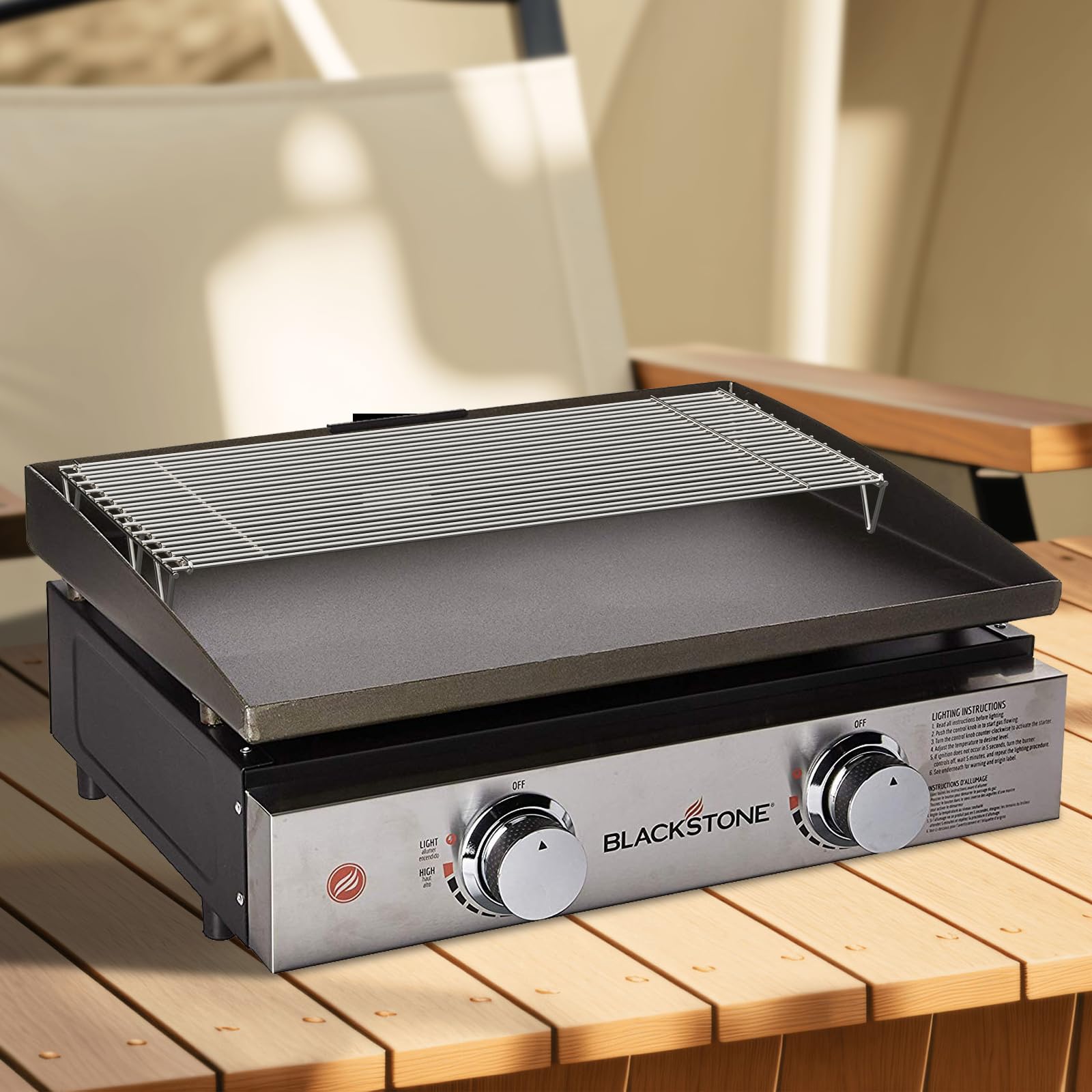 Snapklik.com : Adjustable Griddle Warming Rack For Blackstone 22 28 36 ...