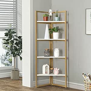 Amazon.com: 4 Tier Corner Triangular Shelf Standing, Multipurpose ...