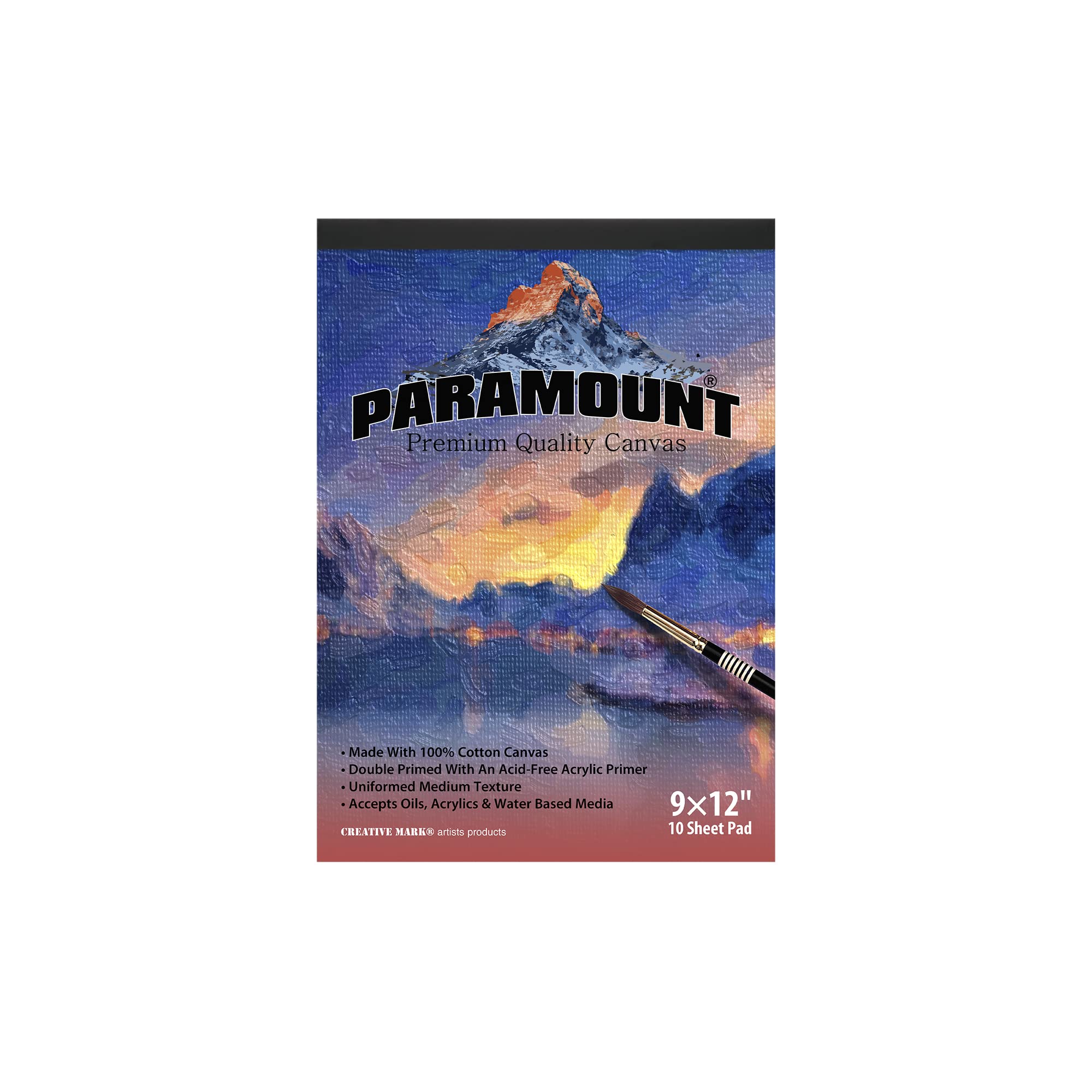 Amazon.com: Paramount Universal Primed Premium Cotton White Canvas Pads ...