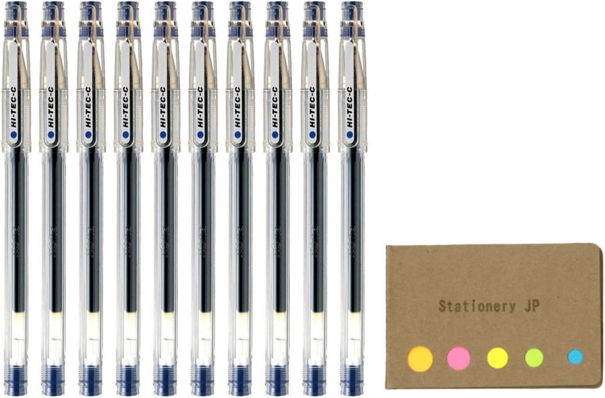 Amazon.com: Pilot Hi-Tec-C 04 Gel Ink Pen, Ultra Fine Point 0.4mm, Blue ...