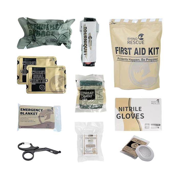 Buy RHINO RESCUE Tactical Trauma Kit Emergency First Aid Stop The Bleed ...