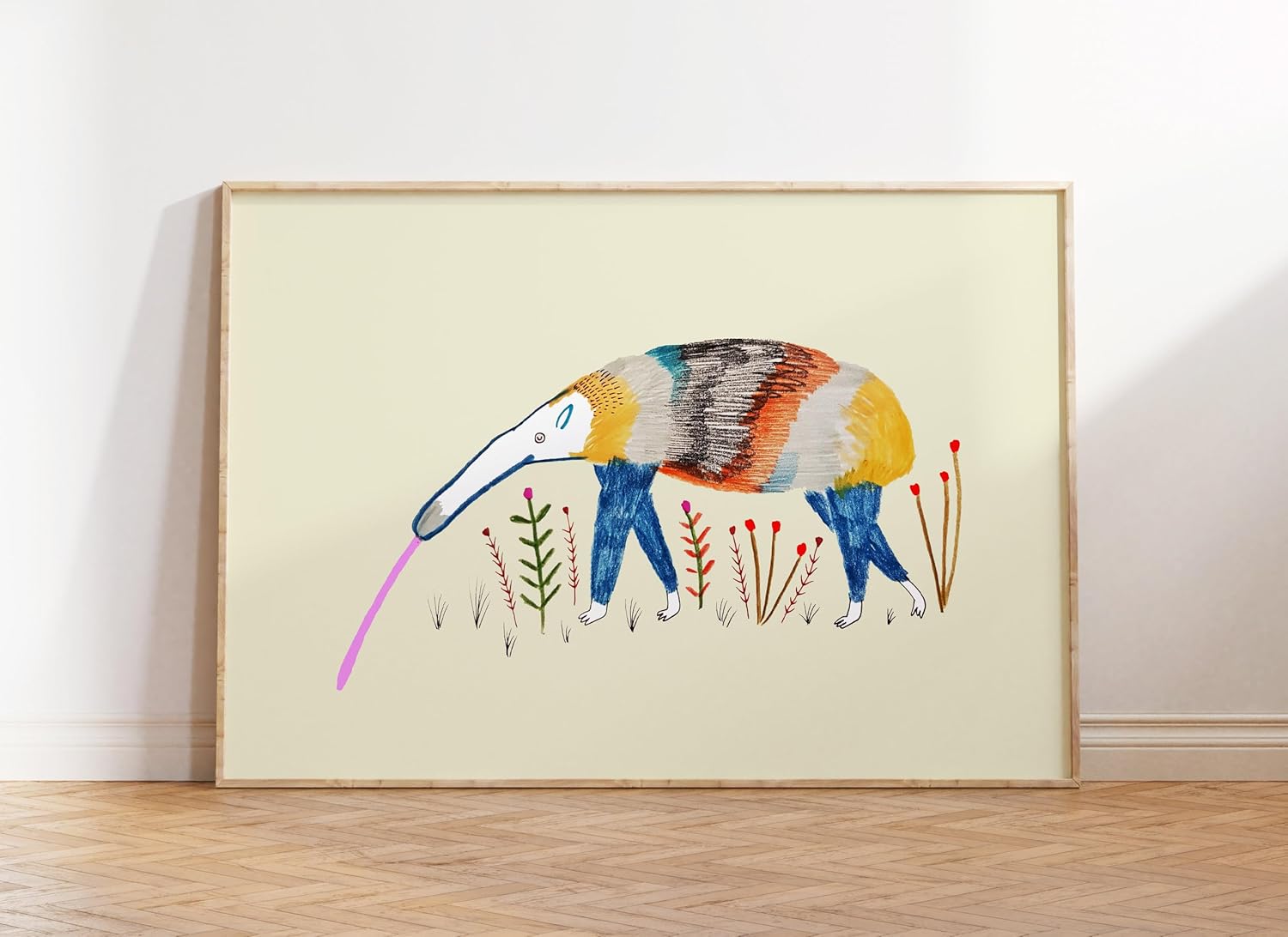 Amazon.com: Print Anteater Art Print, Home Decor, Wall Art, Anteater ...