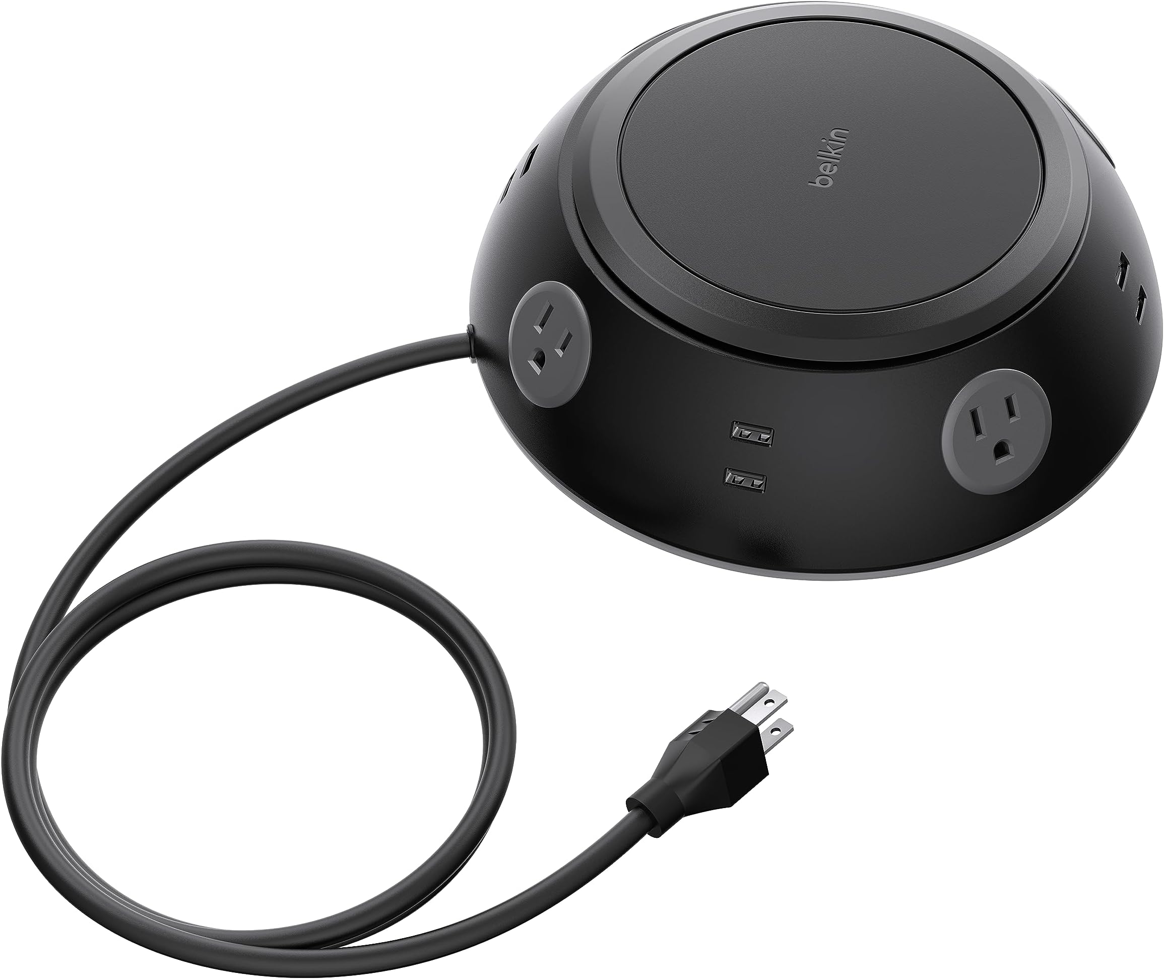 Amazon.com: Belkin Round Surge Protector - 4 Outlet Surge Protector ...