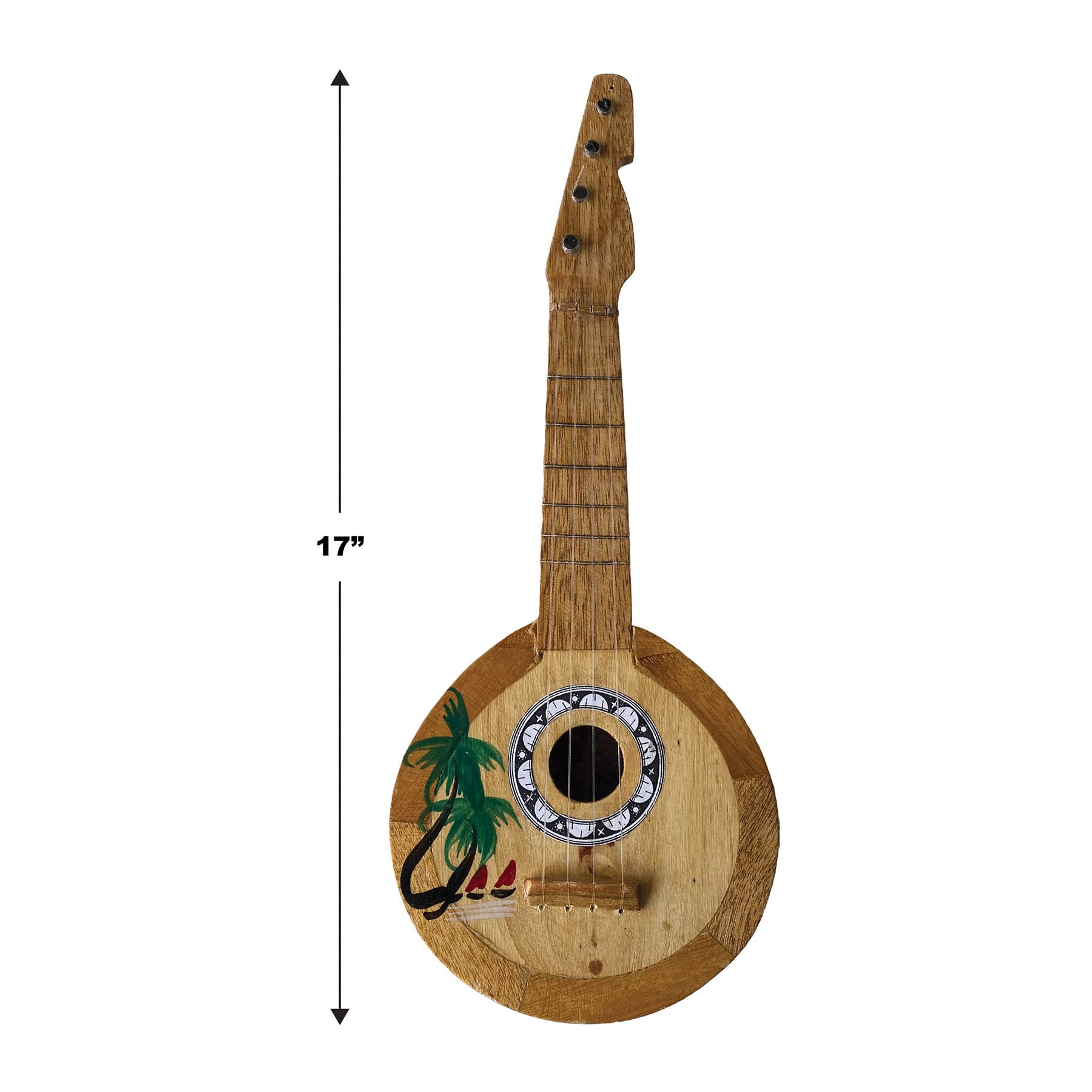 Snapklik.com : Coconut Ukulele 2 Piece Luau Party Supplies