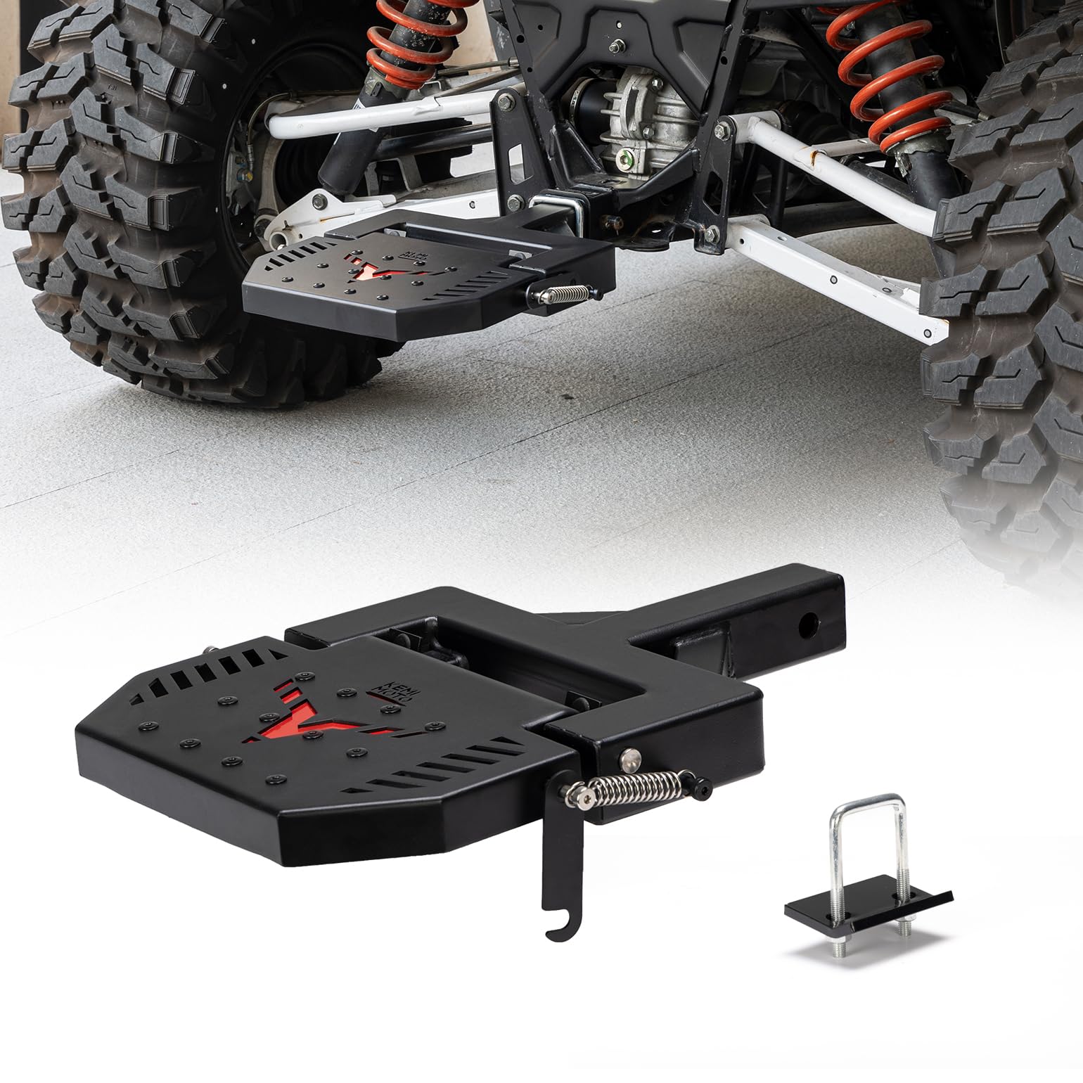 Amazon.com: KEMIMOTO UTV Hitch Step with 2" Hitch Receiver Bumper Step ...