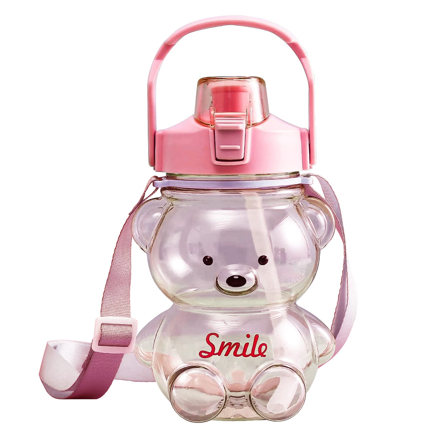 Party Propz Teddy Bear Water Bottle - Cute Pink Water Bottle For Girls ...