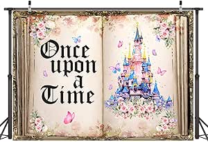AIIKES 7x5FT Fairy Tale Book Photography Backdrop - Once Upon A Time ...