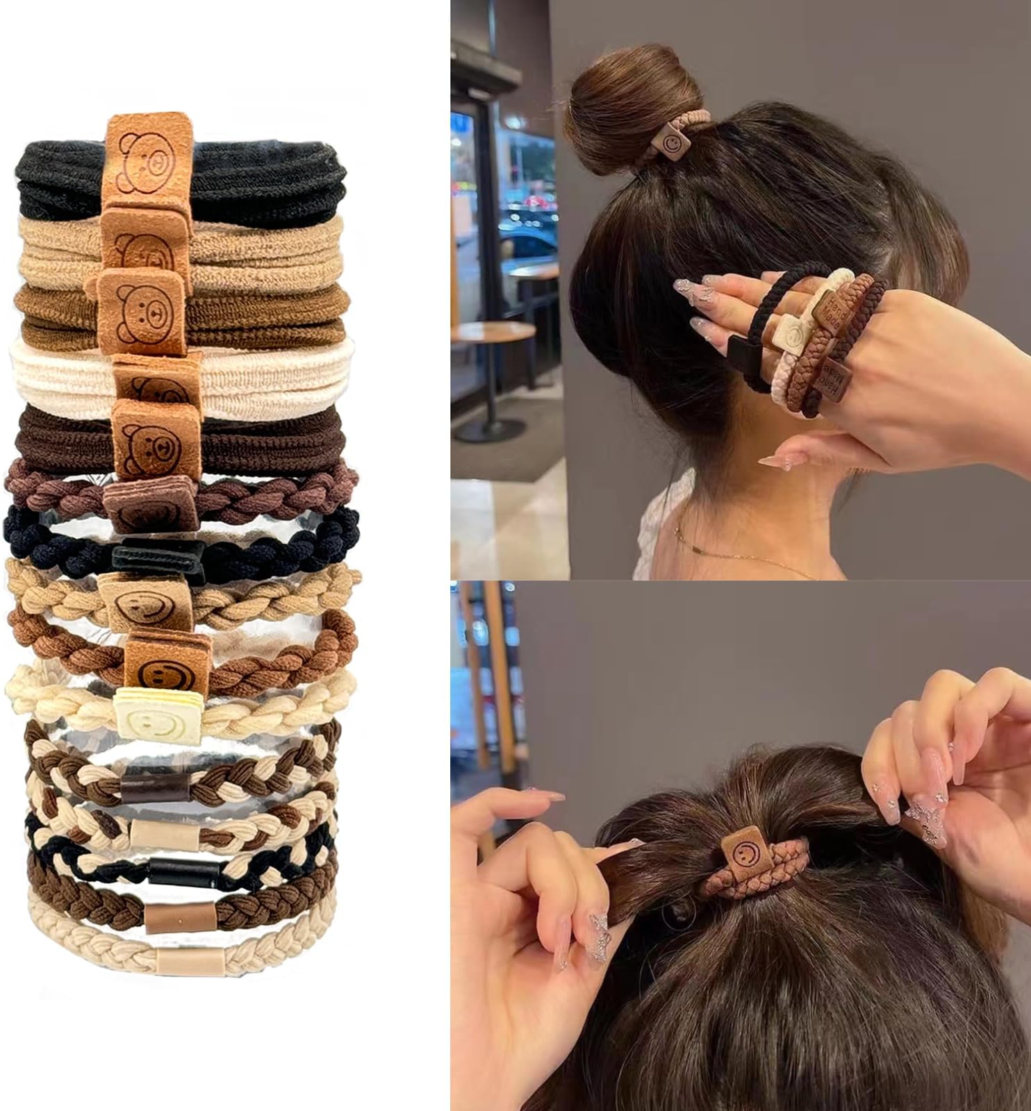 Amazon.com : Summer Hair Tie Beach Ponytail Holder Shell Starfish Hair ...