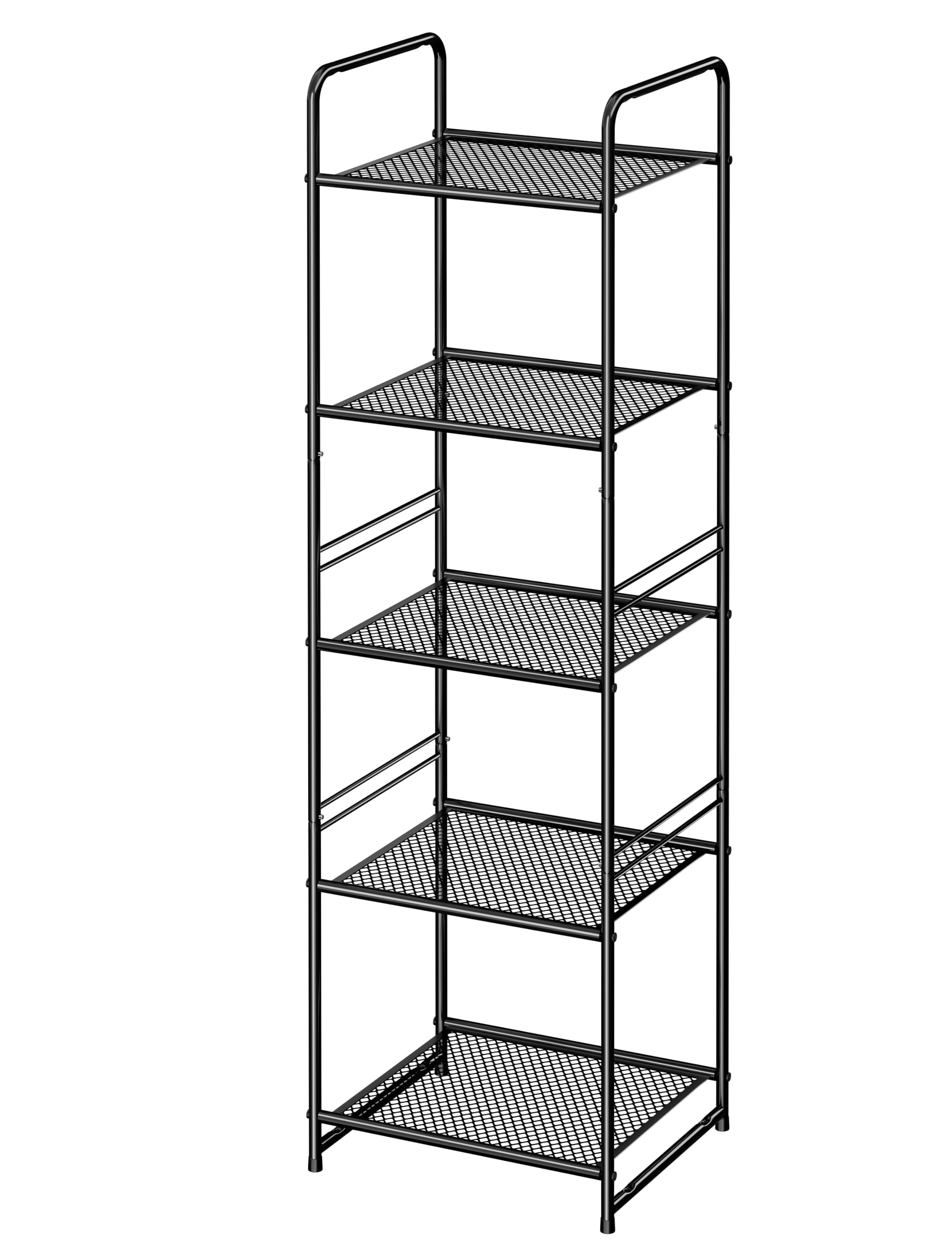 Amazon.com: GEORIS 5-Tier Mesh Bathroom Towel Shelf Outdoor Indoor ...