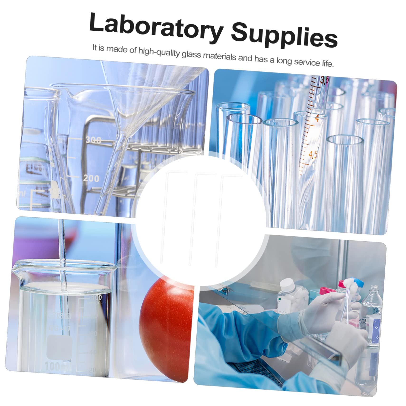Glass Coating Rods 4-Piece - 6mm Diameter Lab Cell Spreader Bars For ...