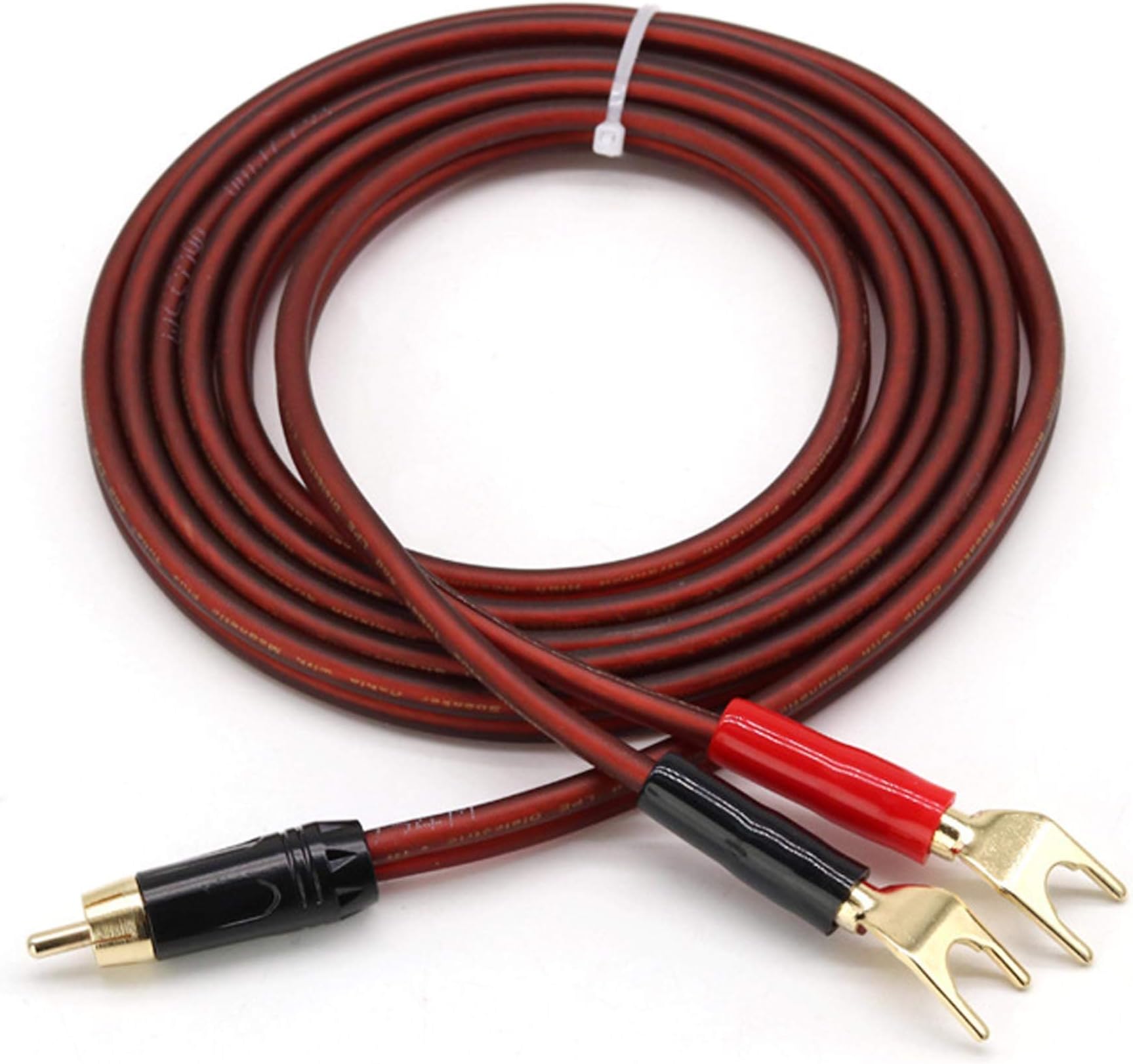 Amazon.com: RCA Speaker Cable, Male to Y Plugs (2 Y Plug) OFC HiFi ...