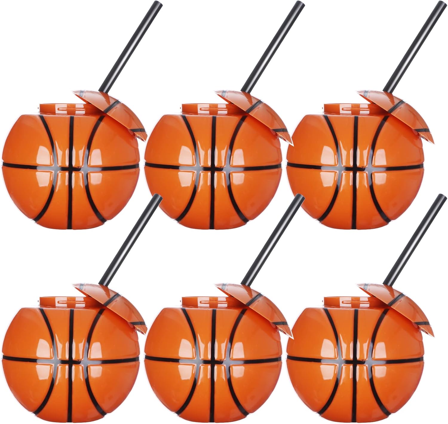 6 Pieces 15oz Disco Ball Cups Basketball Football Tumbler Cocktail Cup ...