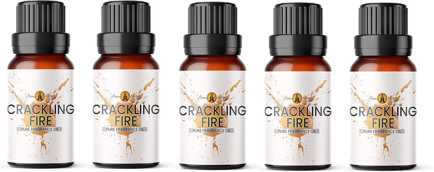 Aroma Energy | Crackling Fire Fragrance Oil 50ml (5 x 10ml) - Highly ...