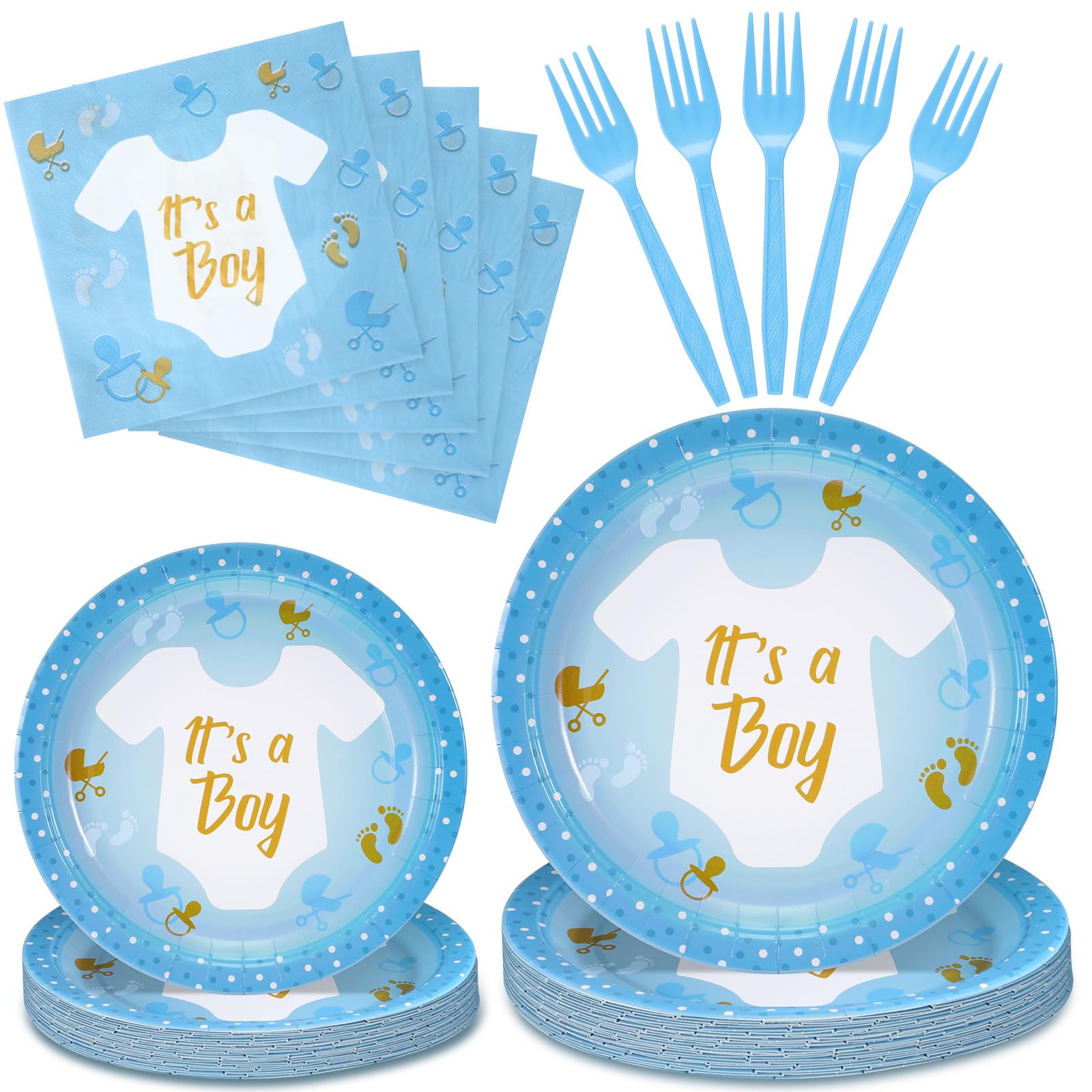 Boy Baby Shower Theme Plates Teddy Bear Baby Shower Tableware Set For