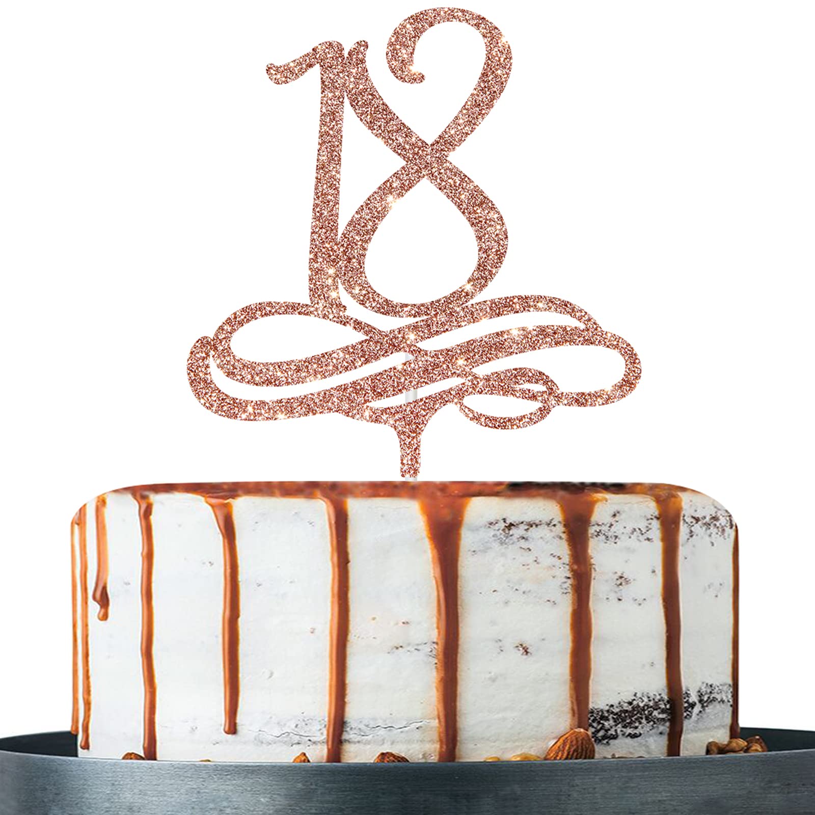 Number 18 Cake Topper Happy 18th Birthday Cake Topper Time | Desertcart ...