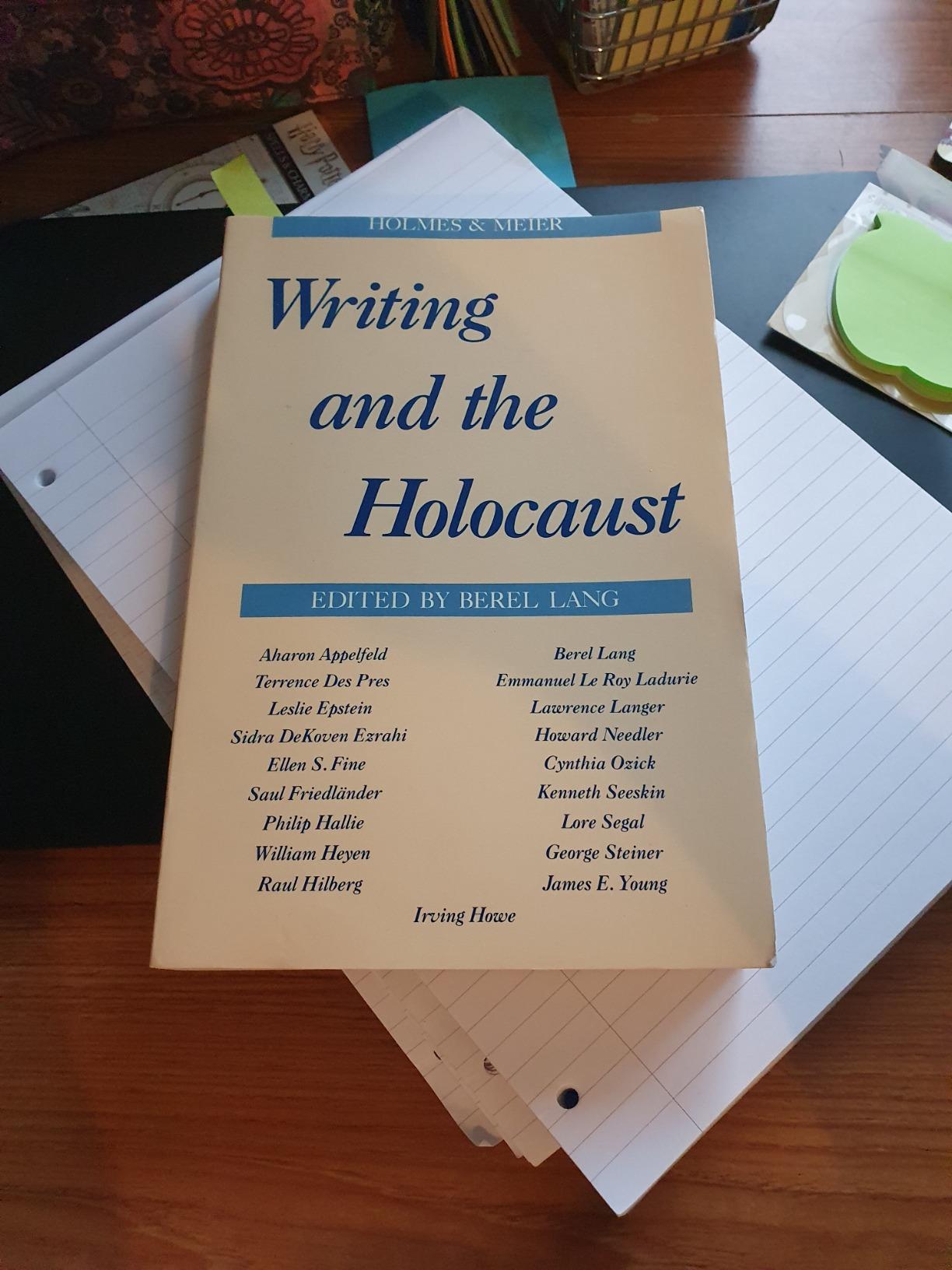 Writing and the Holocaust: Amazon.co.uk: Lang, Berel, Lang, Berel ...