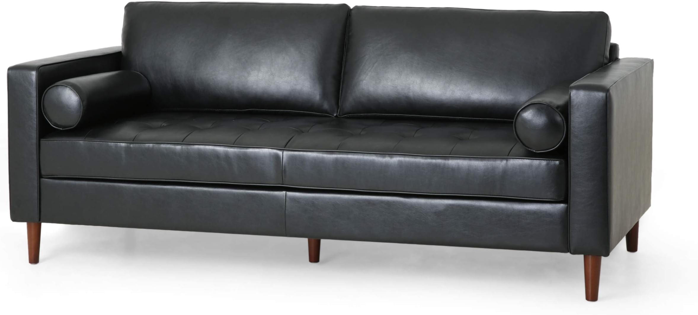 Amazon.com: Christopher Knight Home Mooney Love Seats, Midnight Black ...