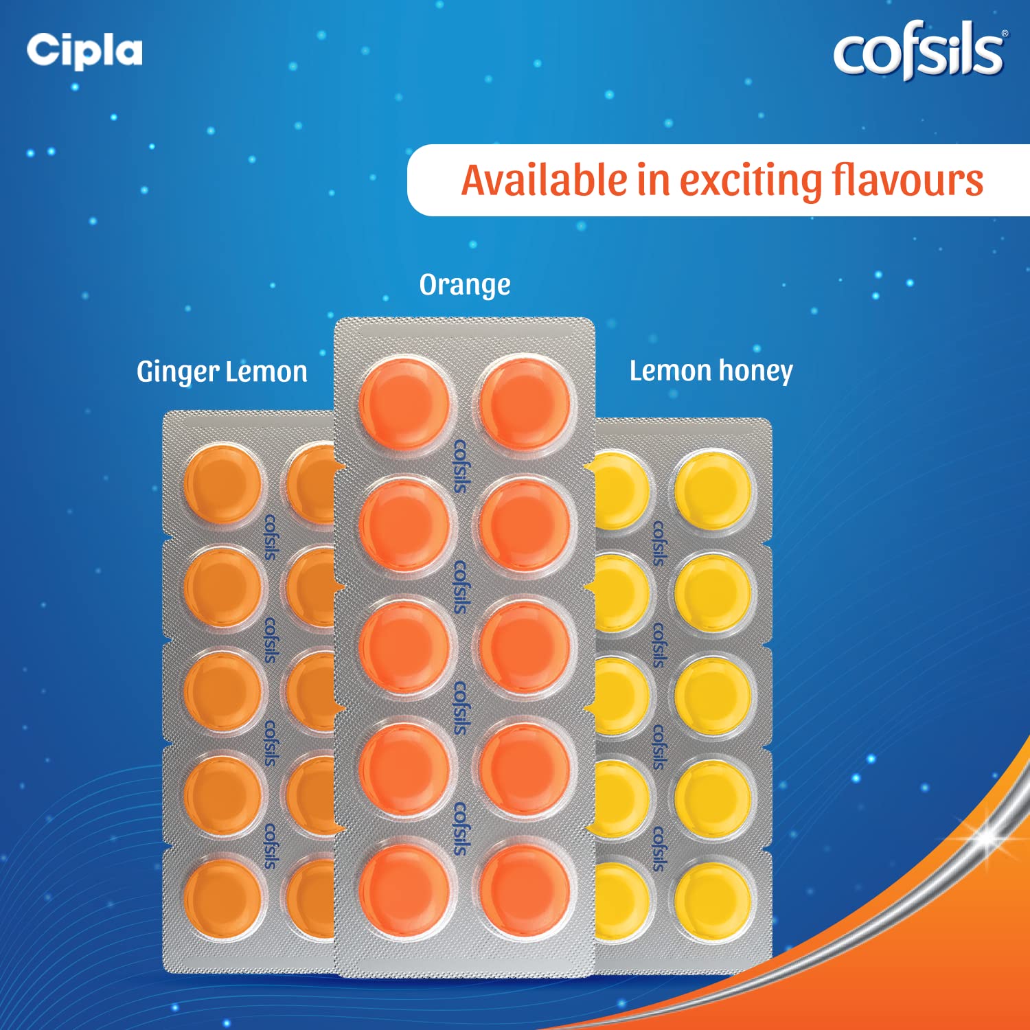 Cipla Cofsils Lozenges (100 Lozenges) | Lemon Honey Flavour | Quick ...