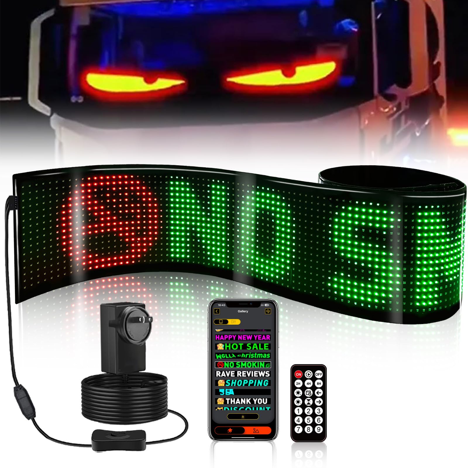 Devil Eyes Light Car, Led Eyes For Truck, Yeux Led Pour Camion, Led ...