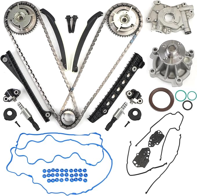 Amazon.com: 5.4L Timing Chain Kit with Water Pump Oil Pump Cam Phaser ...