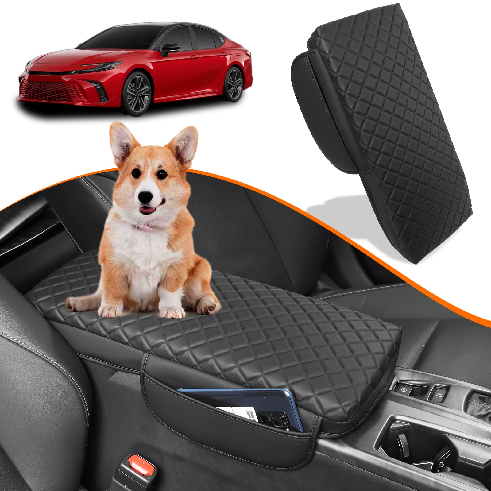 Amazon.com: OKLSG Center Console Armrest Cover for Toyota Camry 2025 ...