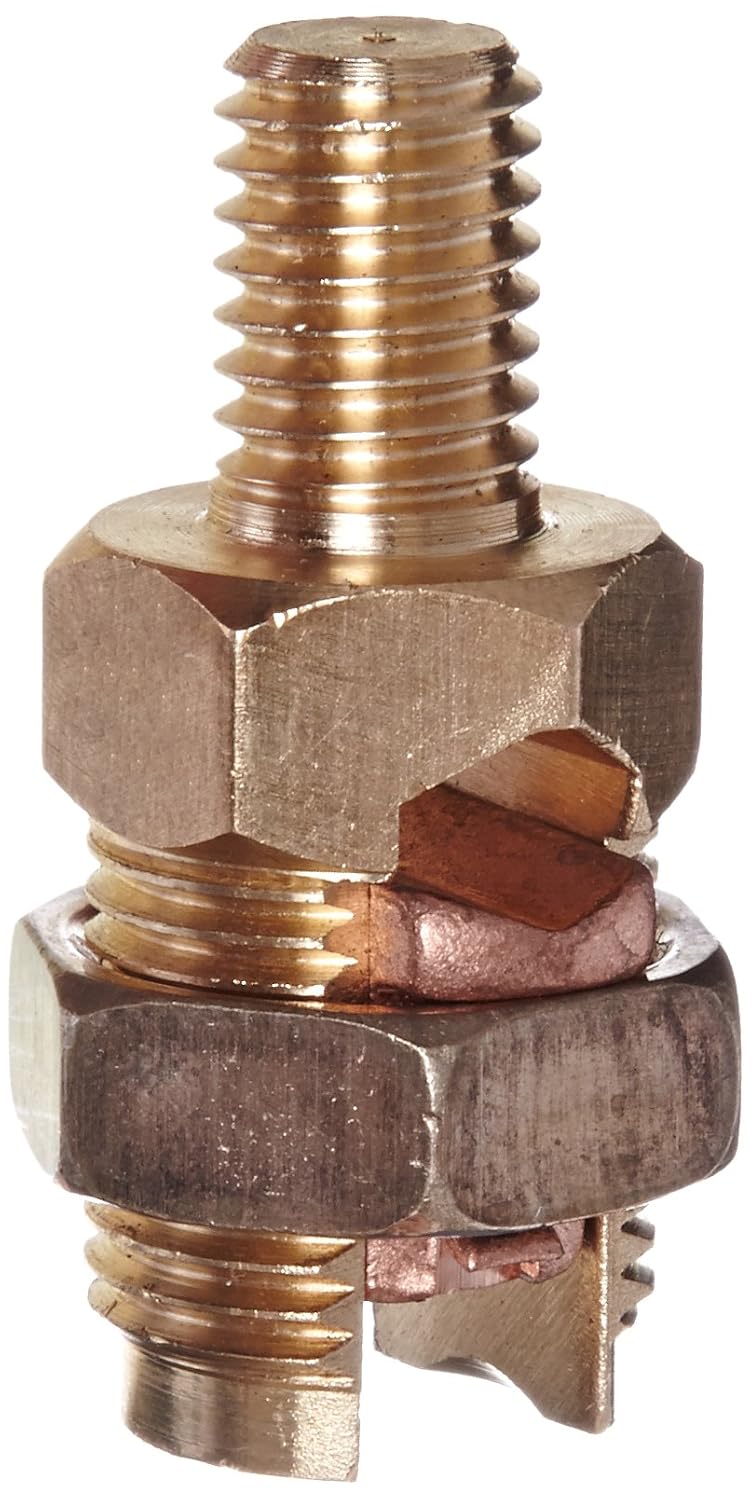 Burndy KC26 Servit Post Mechanical Grounding Connector, 1" Nut Size, 17 ...