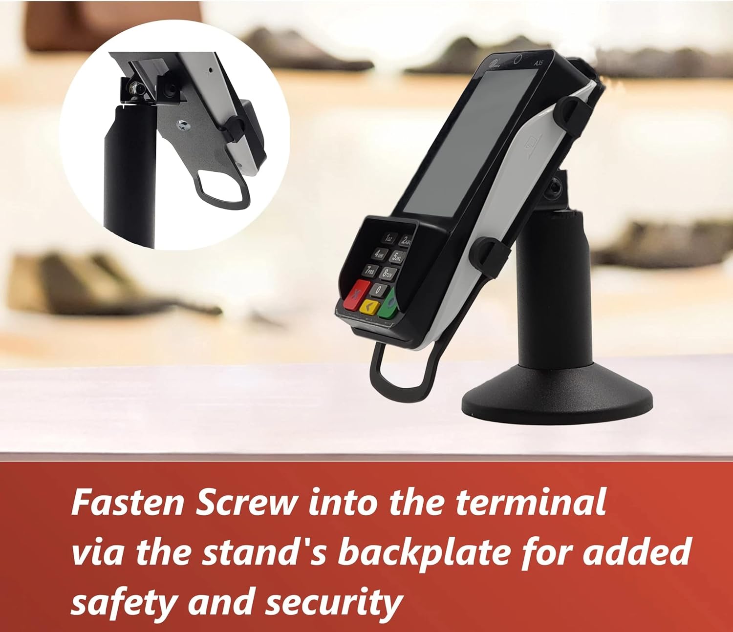 DCCStands Pax A35 PIN Pad Low Swivel and Tilt Stand Instruction Manual
