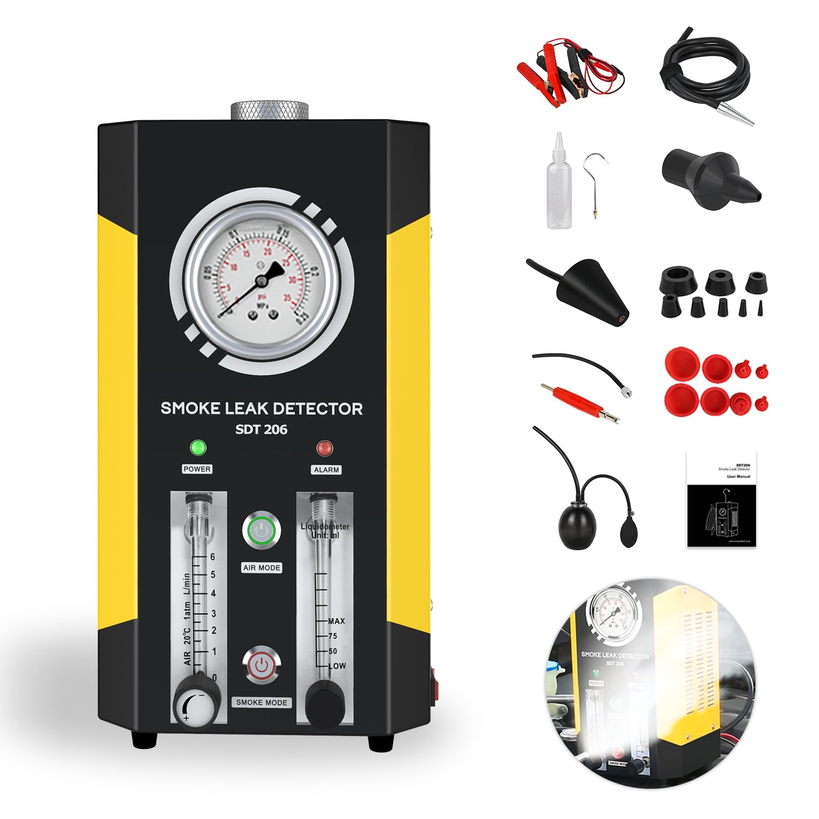 Autool Sdt206 Automotive Fuel Leakage Diagnostic Tester 2 Modes Car ...