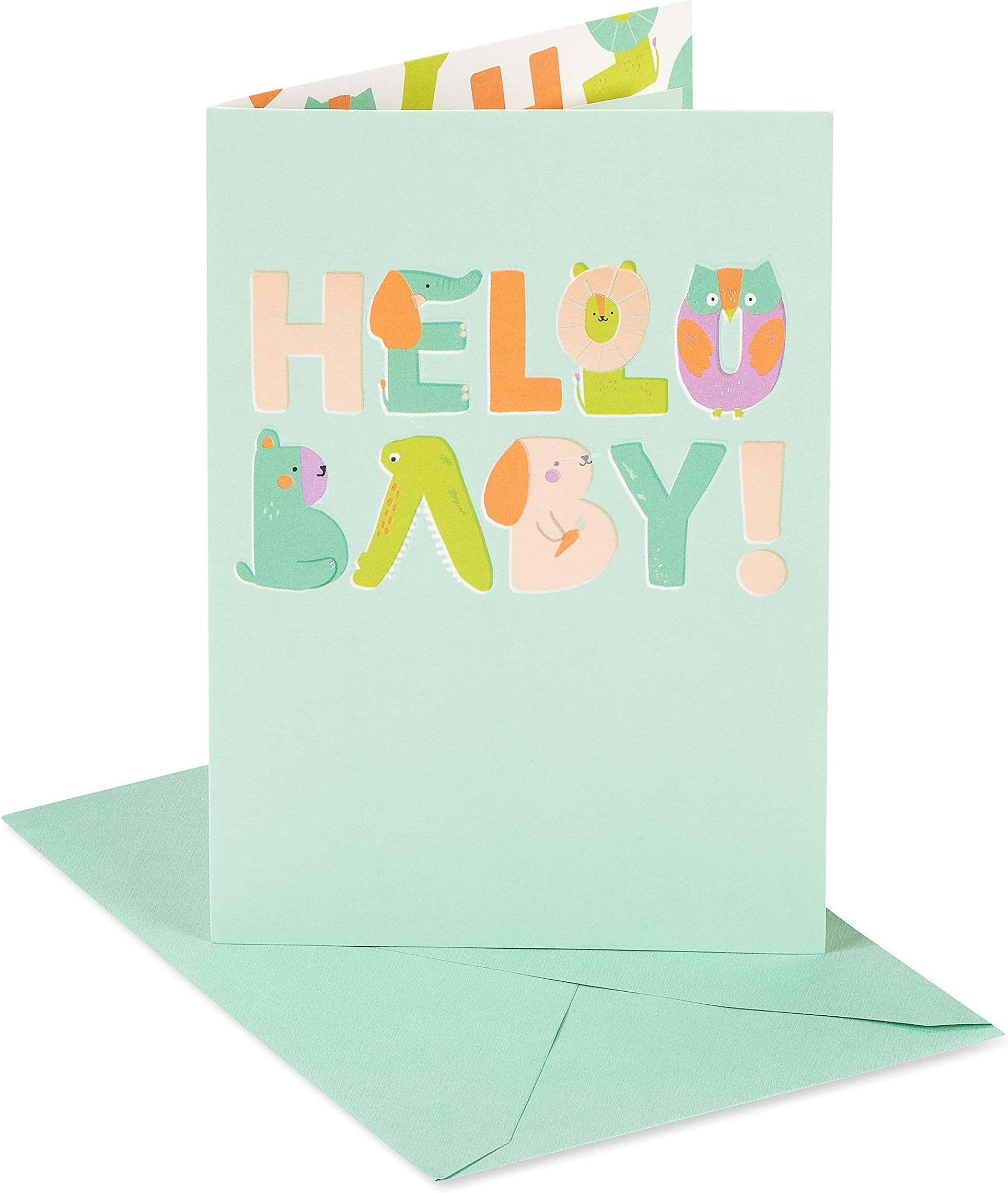 Amazon.com : Hallmark Baby Shower Card for New Parents (Hooray) Welcome ...
