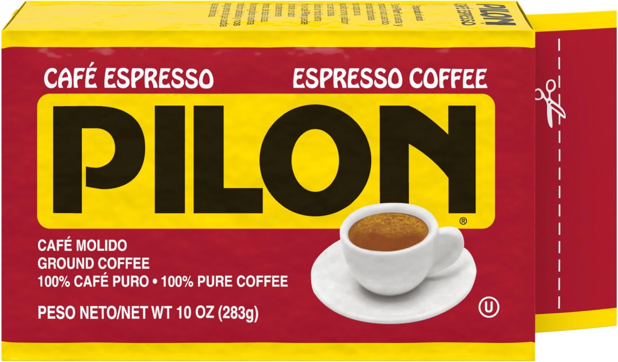 Amazon.com : Pilon Espresso Coffee, 10 Ounce (Pack of 12) : Ground ...