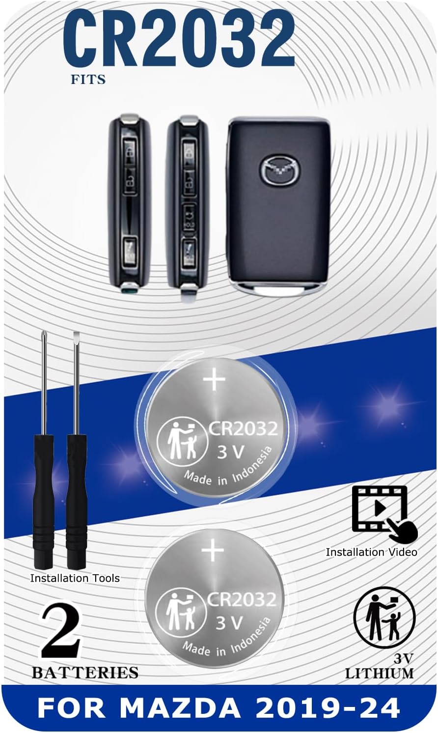 Amazon.com: Key Fob Replacement Batteries for Mazda CX-5 (13-19 ...