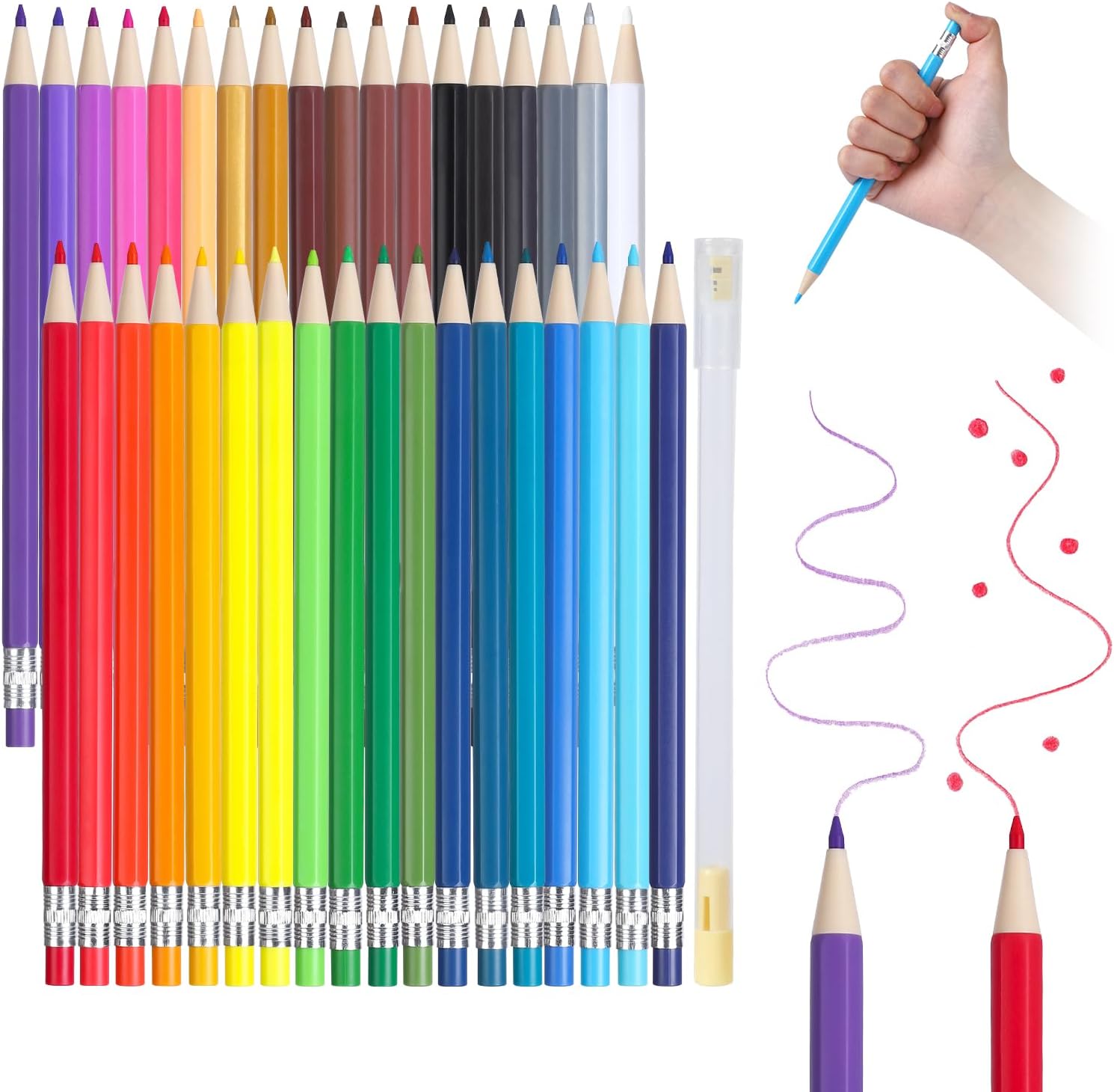 Amazon.com : PILOT Color Eno 0.7mm Automatic Mechanical Pencil 8 Color ...