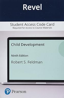 Amazon.com: Child Development - Revel Access Code: 9780136967217: Feldman, Robert: Books