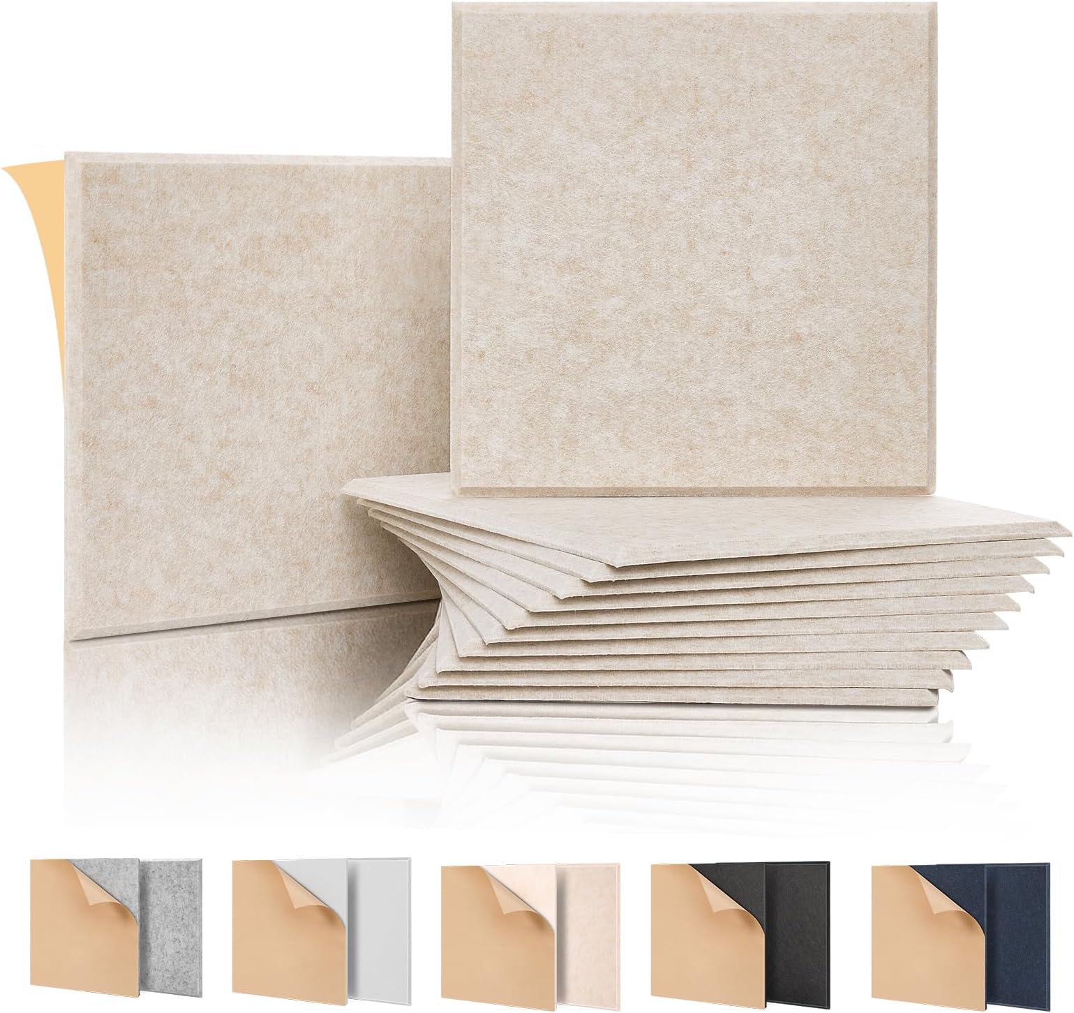 Amazon.com: Soundproof Wall Panels, Kuchoow Acoustic Panels Self ...