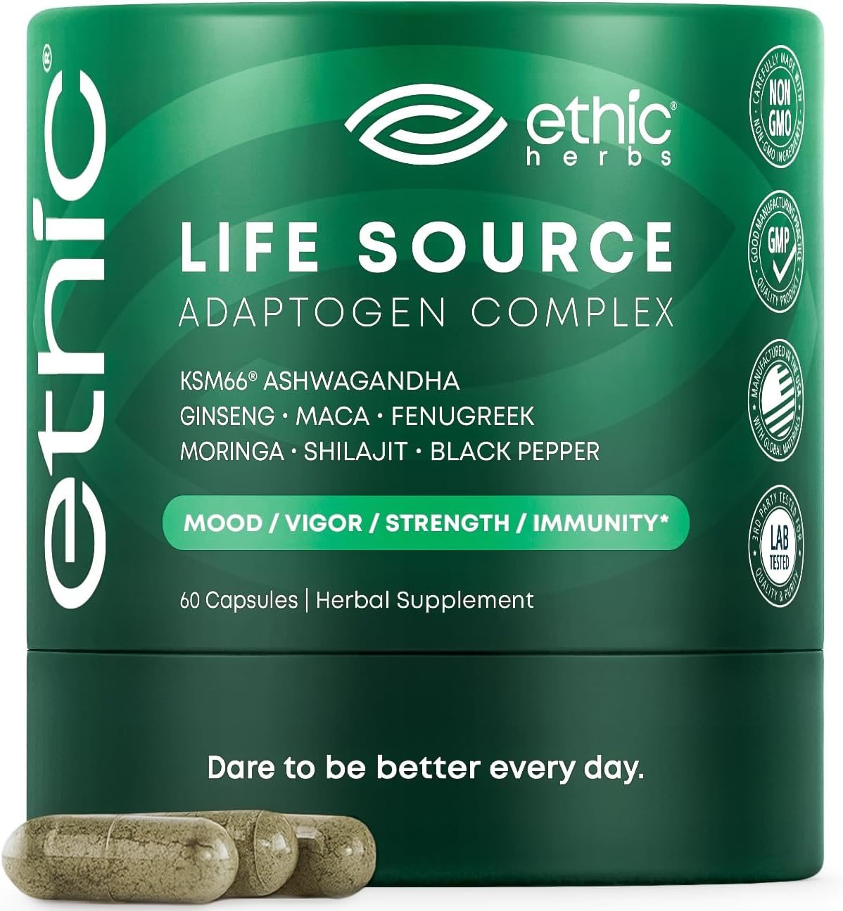 Amazon.com: Organic KSM66 Ashwagandha Blend for Mood Boost and Stress ...