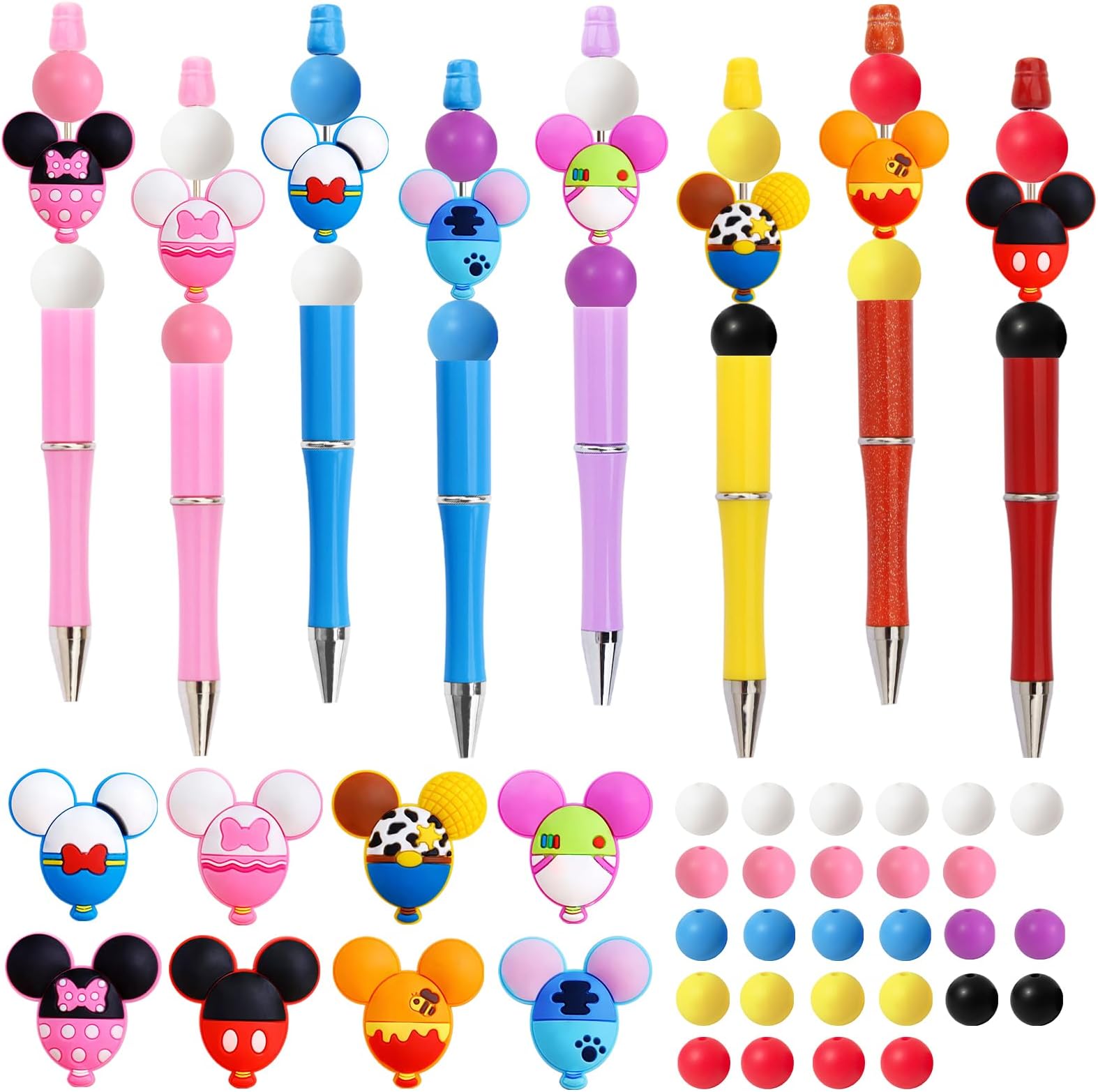 Amazon.com : Colarr 16 Set Plastic Sports Ball Beadable Pens Assorted ...