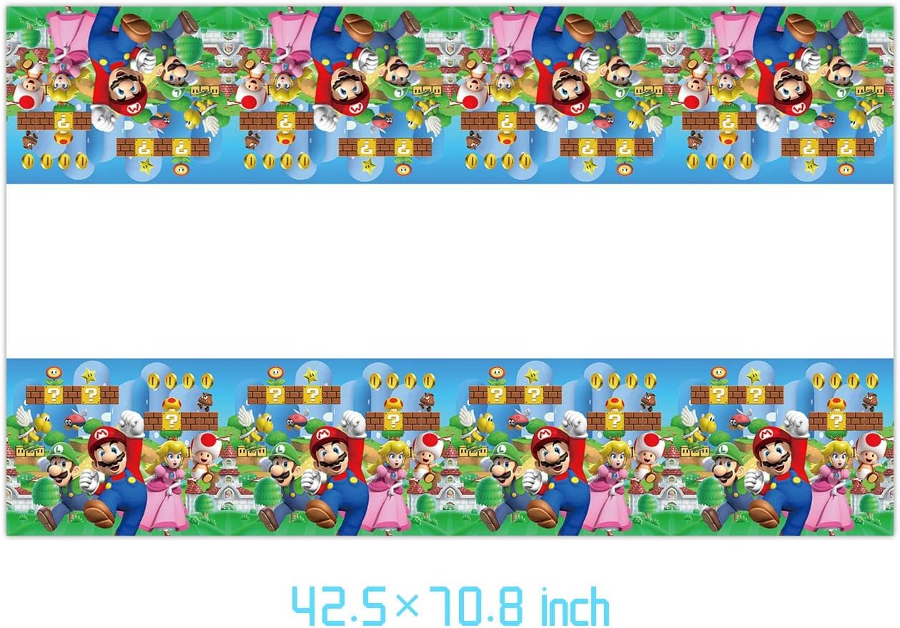 Snapklik.com : 41 PCS Mario Theme Birthday Party Supplies, 20 Mario ...