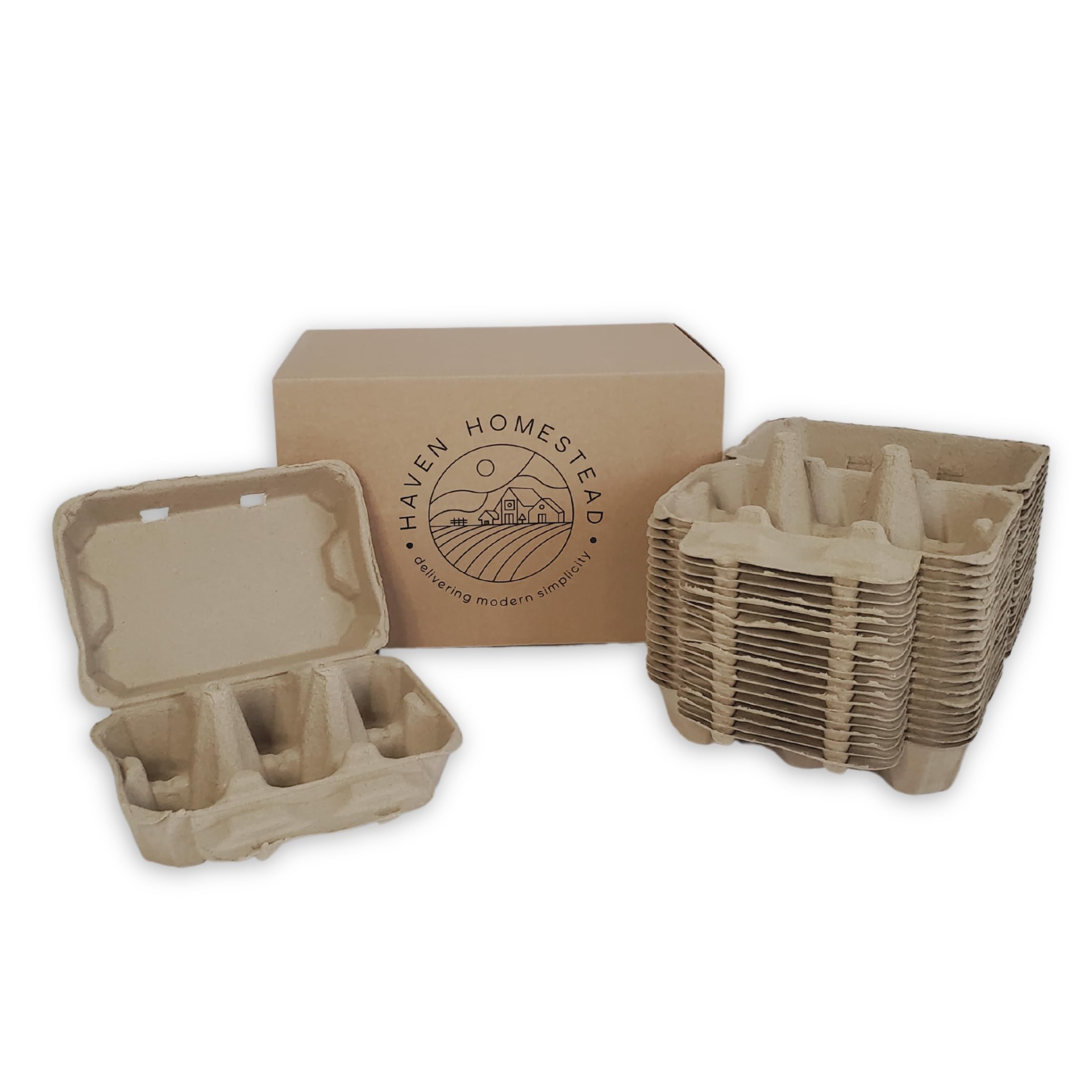 Amazon.com: Jumbo Duck Egg Cartons - 3" X 2" Cell Size 20 Pack - Duck ...