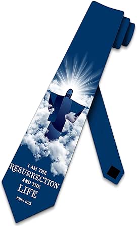Amazon.com: Three Rooker Religious Ties Mens Bible Verse Necktie Cross ...
