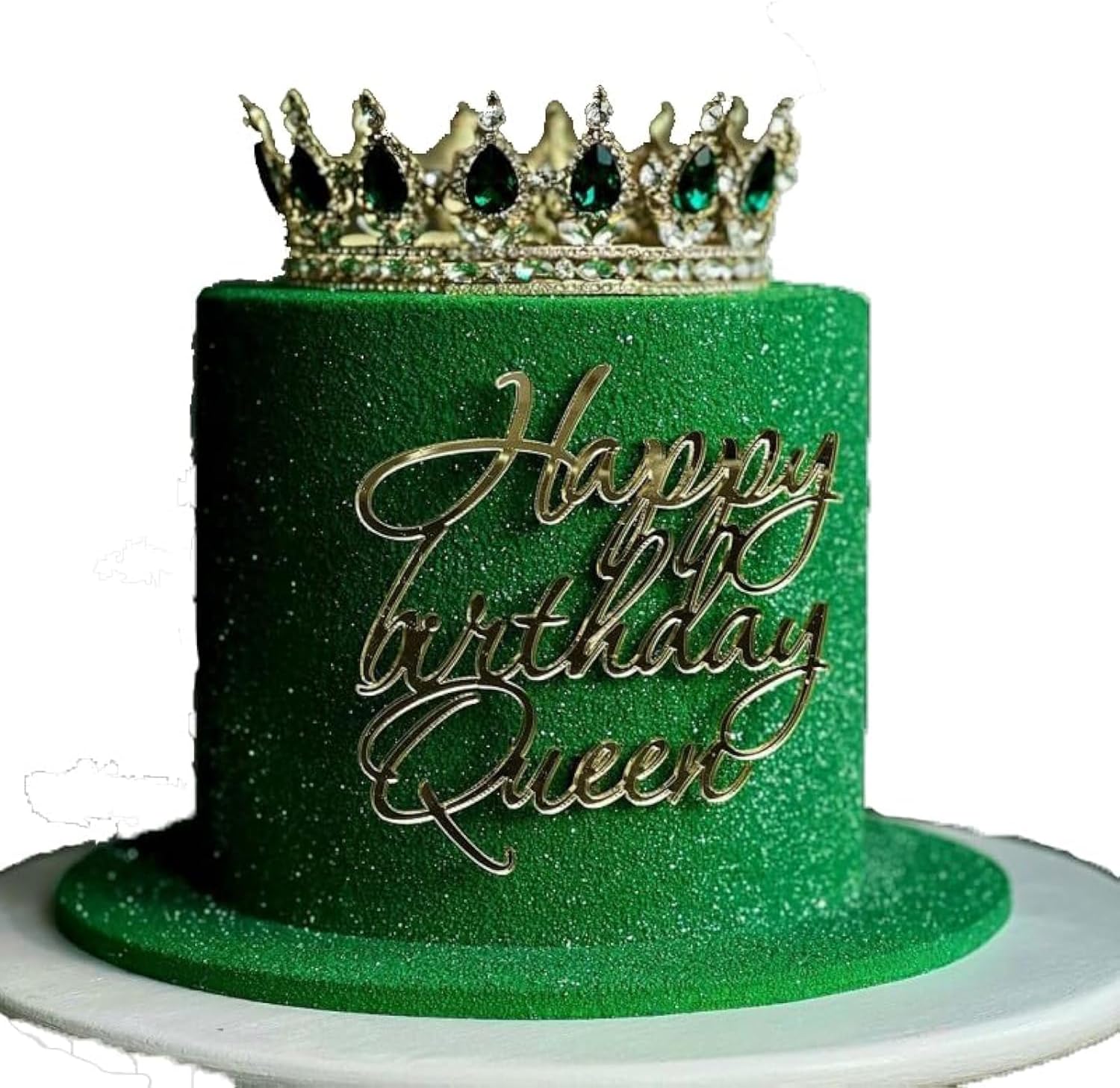 Amazon.com: Happy Birthday Queen Cake Topper, Queen Happy Birthday Cake ...