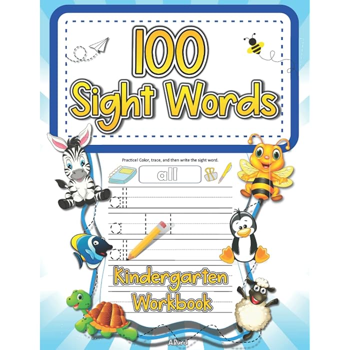 Buy 100 Sight Words Kindergarten Workbook: Learn to Read & Write ...