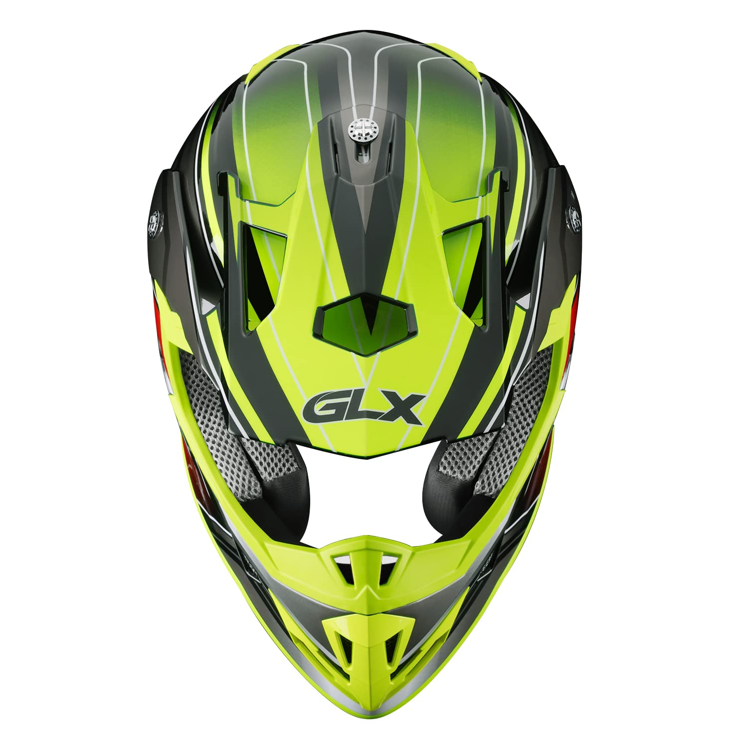 Snapklik.com : GLX GX23 Dirt Bike/Motocross Helmet - Sear Yellow