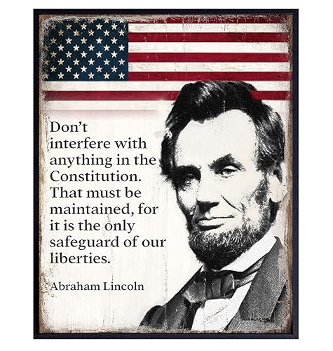 Amazon.com: Abraham Lincoln Poster - 8x10 Inspirational Quote ...