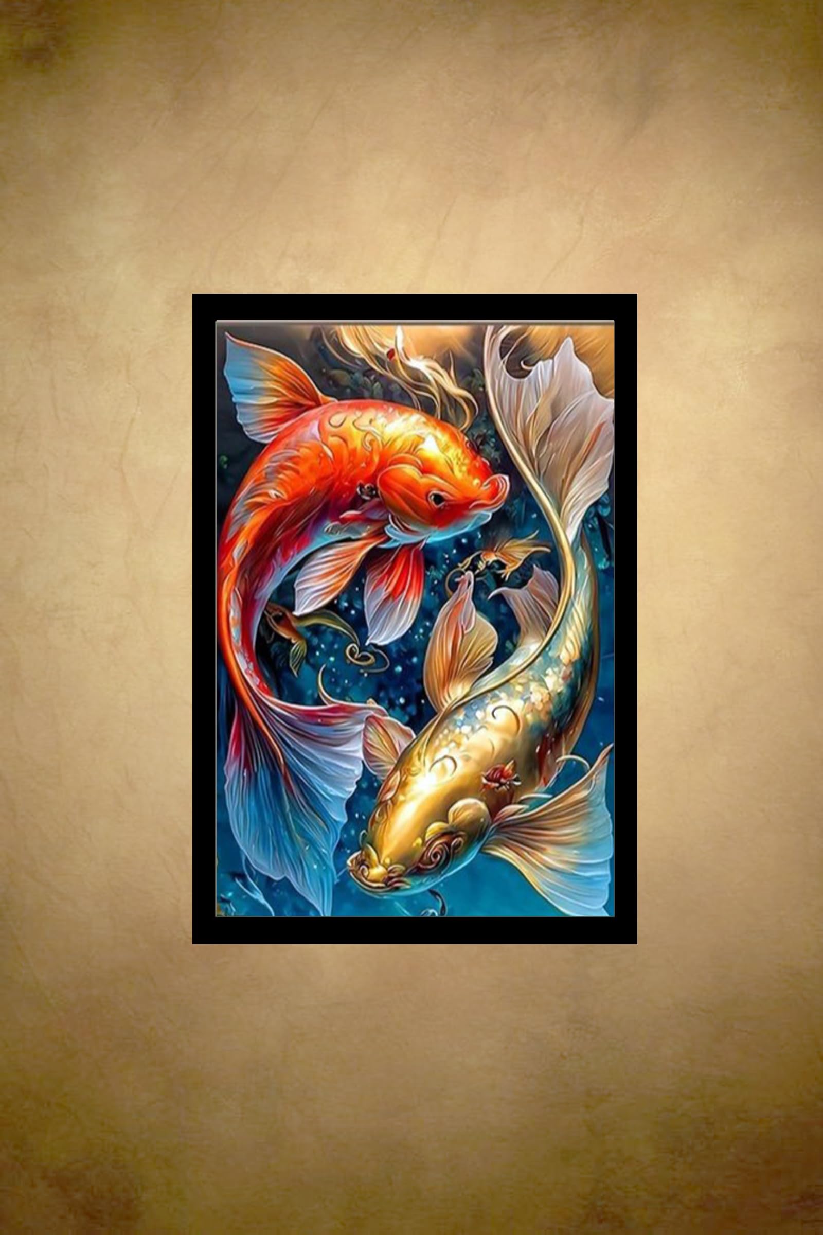 Lucky Feng Shui Paintings Lucky Koi Fish Feng Shui" Canvas Print For