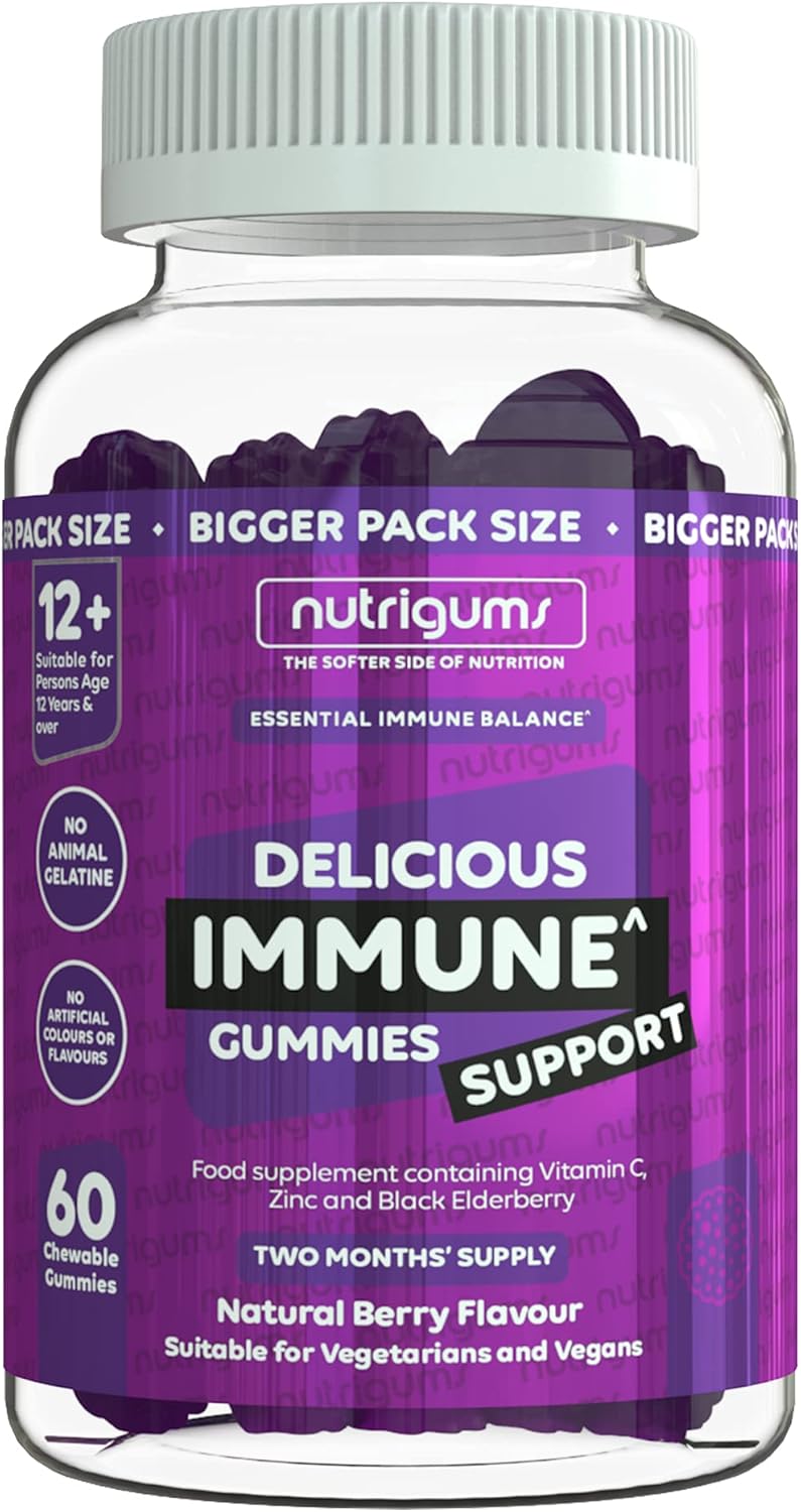 NUTRIGUMS® Immune Support 60 Blueberry Flavour Gummies | Two Month ...