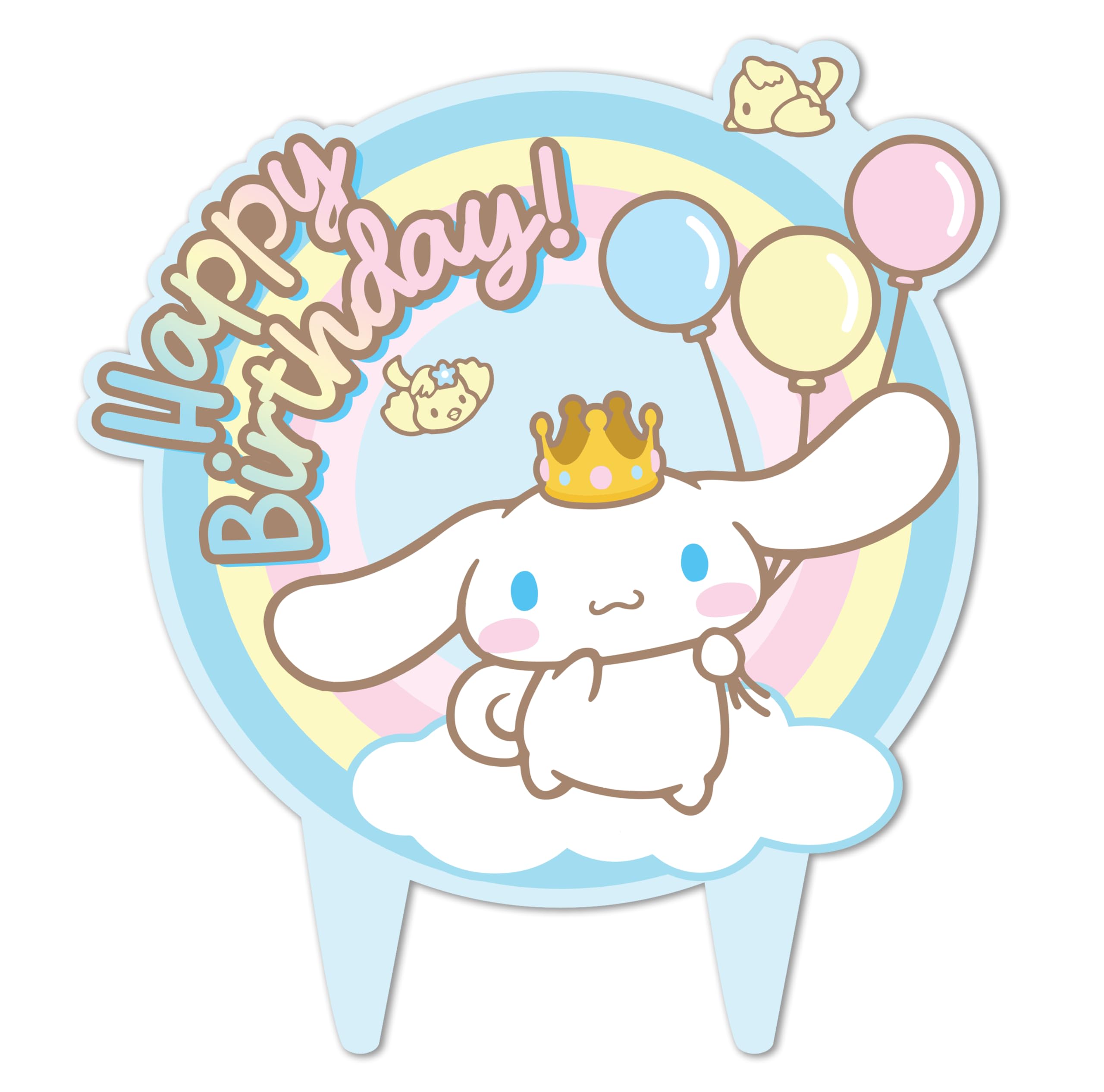 Amazon.com: Cinnamon Roll Cake Topper Girls Kids Birthday Melody Kitty ...